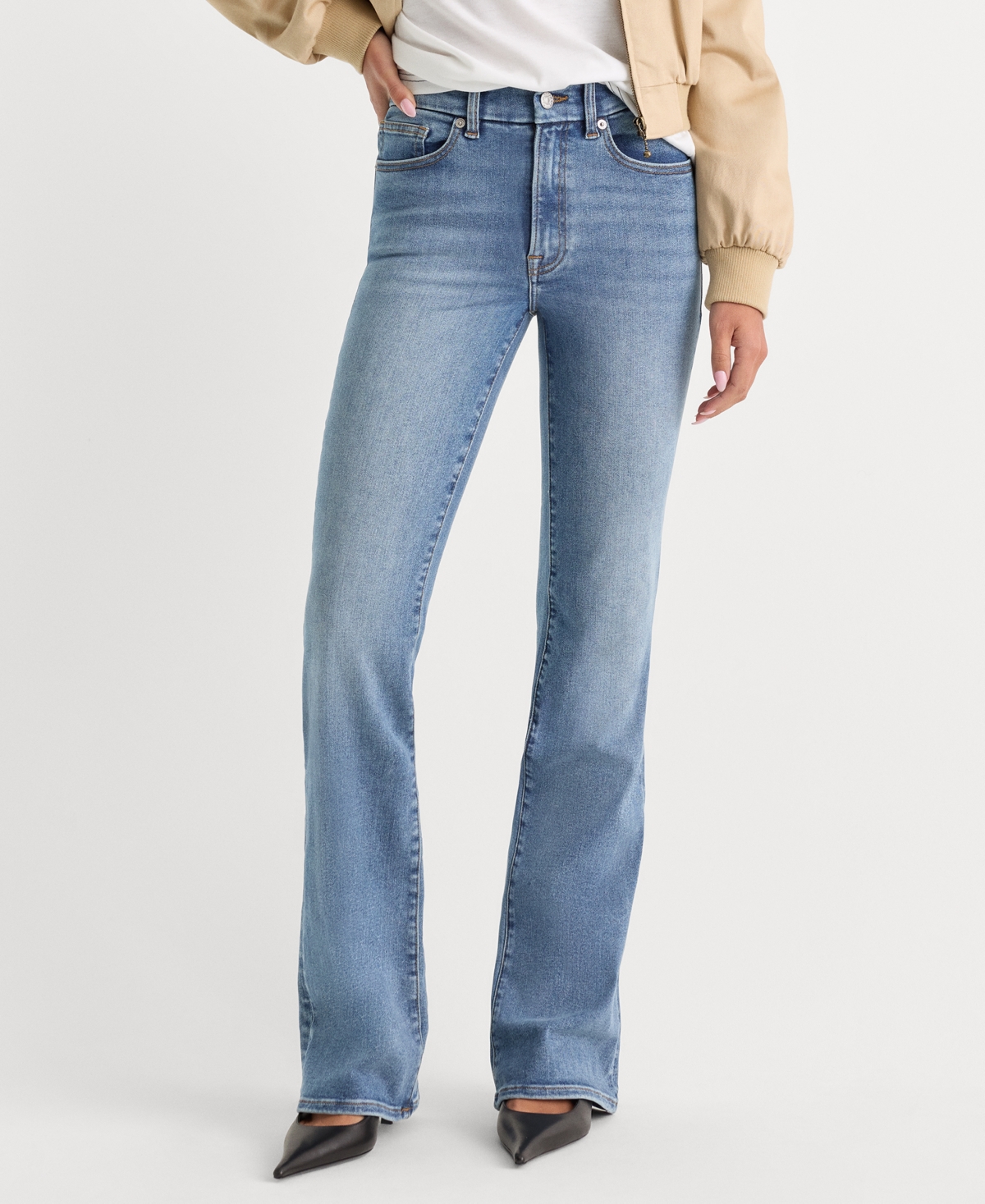 Click here for Good American Womens Always Fits Classic Bootcut J... prices