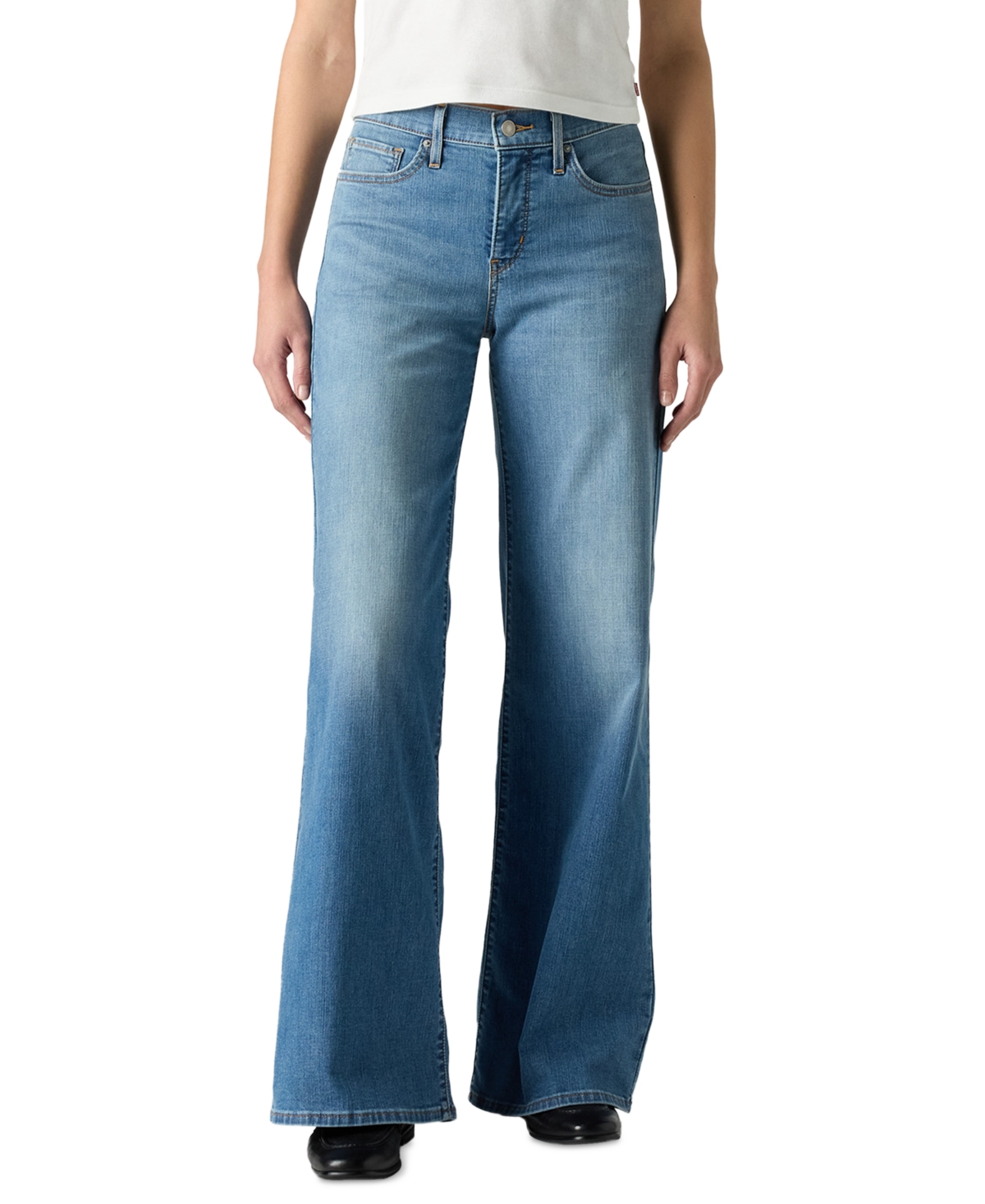 Click here for Levis Womens 318 Shaping Stellar-Stretch Wide-Leg... prices