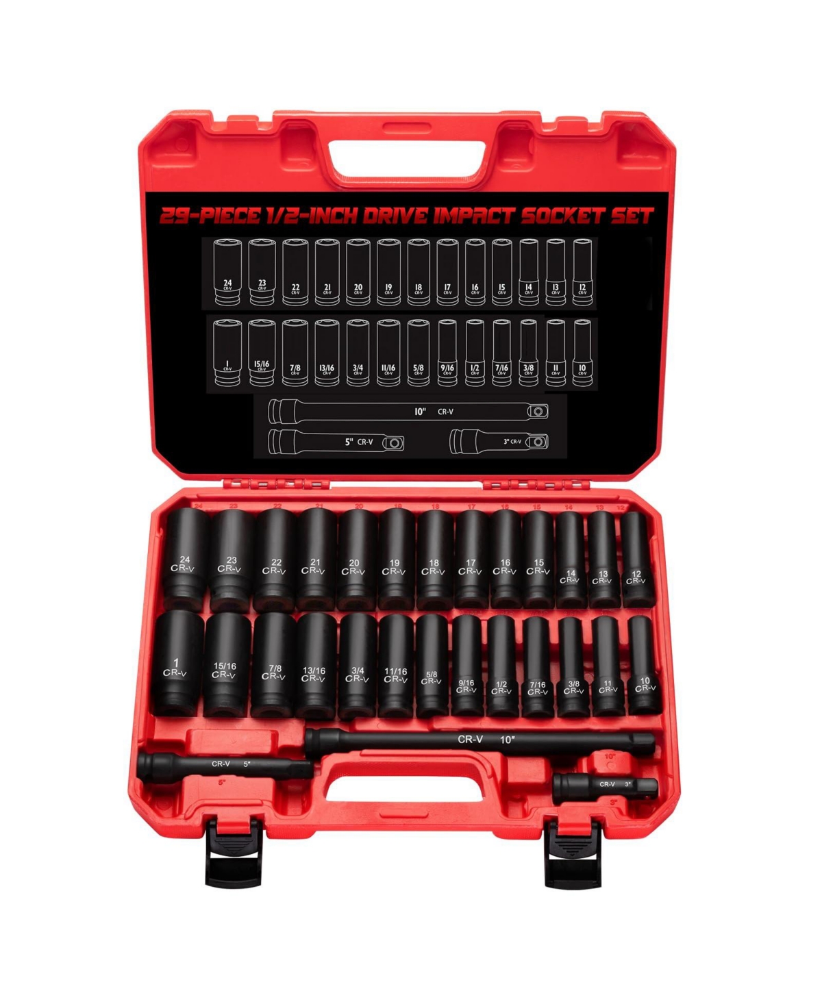 Click here for Xdovet 1/2inch Drive Impact Socket Set 29pieces De... prices
