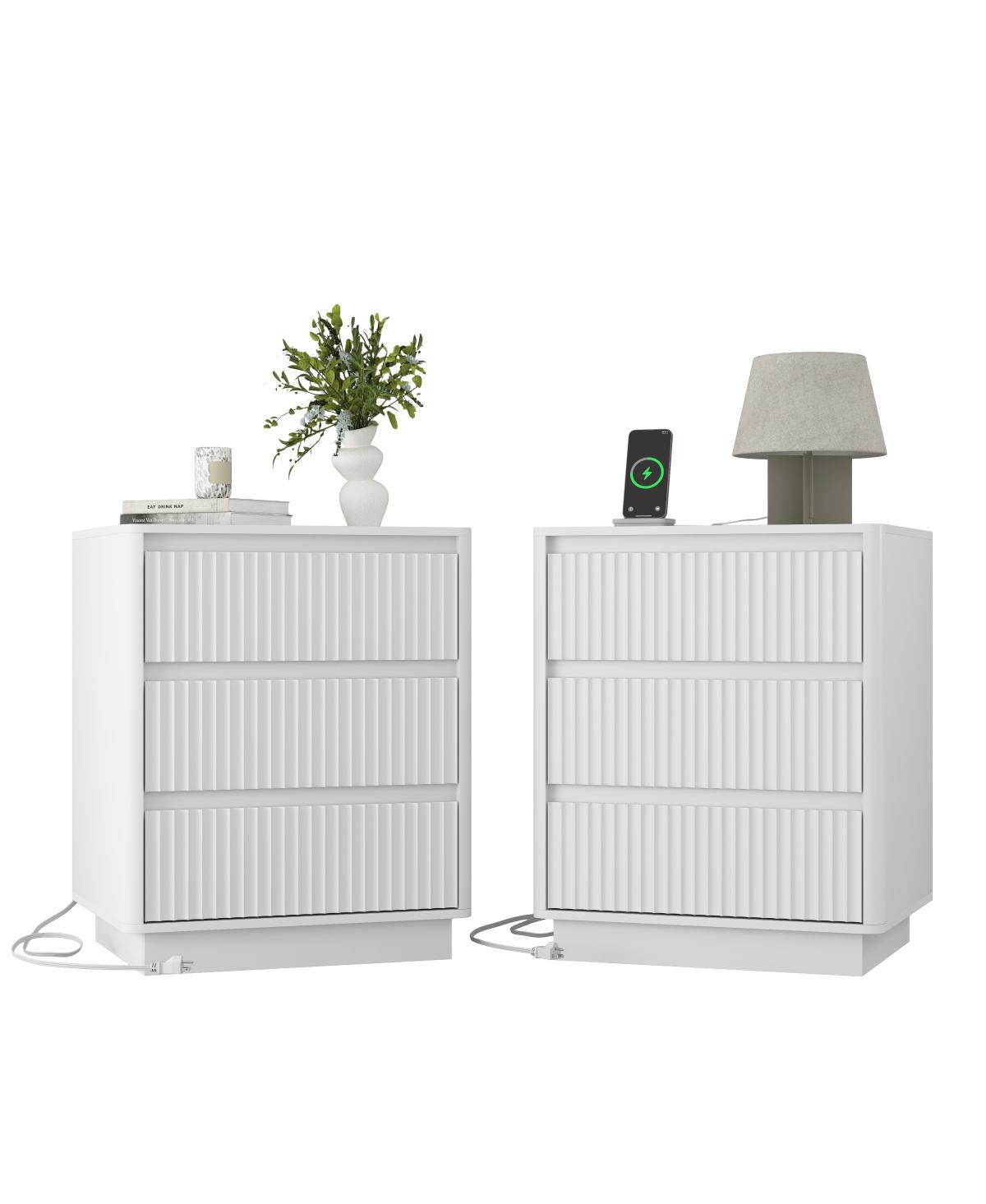 Click here for Streamdale Furniture (Set of 2) 3-Drawer End Table... prices