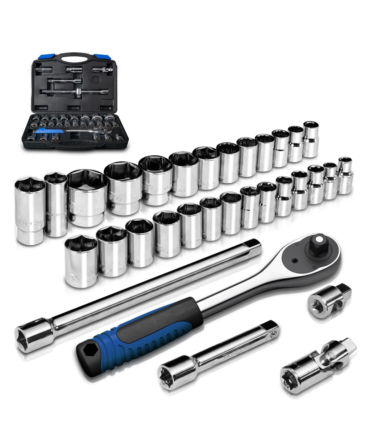 Click here for Xdovet 1/2inch Drive Metric Socket Set 32pieces Ra... prices