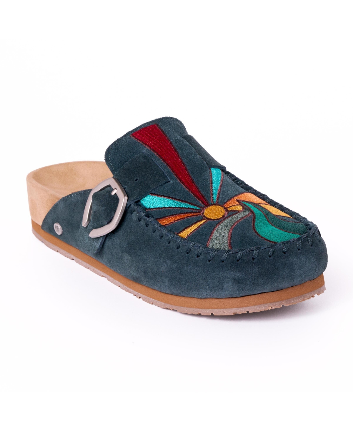 Click here for Minnetonka Womens Suede Adjustable Buckle Clogs -... prices