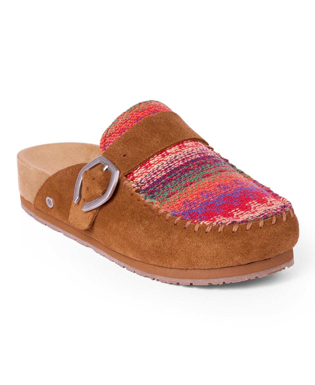 Click here for Minnetonka Womens Suede Adjustable Buckle Clogs -... prices