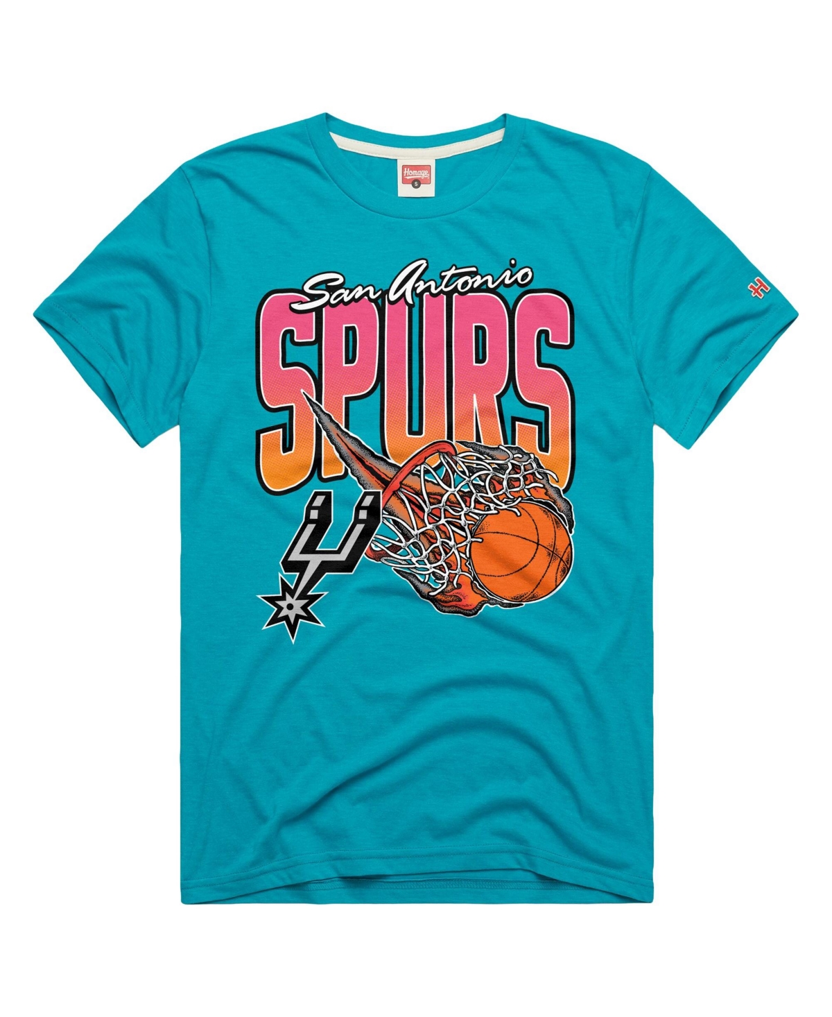 Click here for Homage Mens and Womens Teal San Antonio Spurs On F... prices