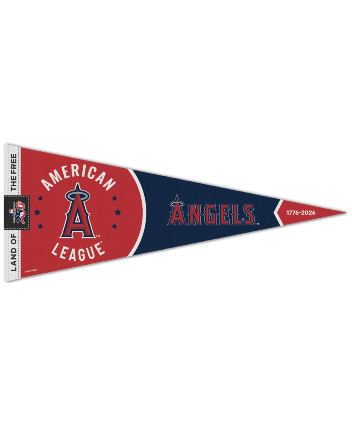 Click here for Wincraft Los Angeles Angels 12 x 30 America 250 Pr... prices
