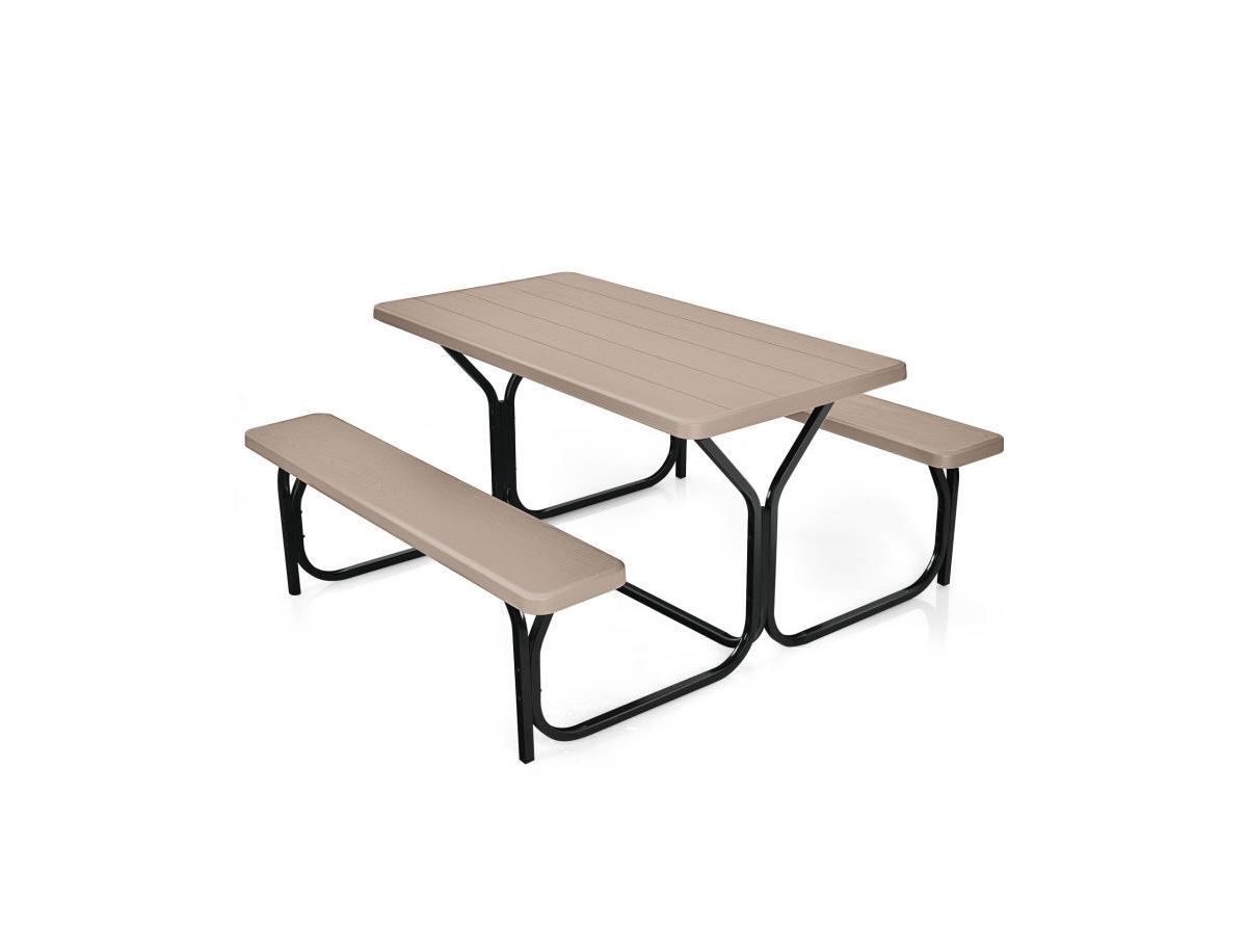 Click here for Clihome Hdpe Outdoor Picnic Table Bench Set with M... prices