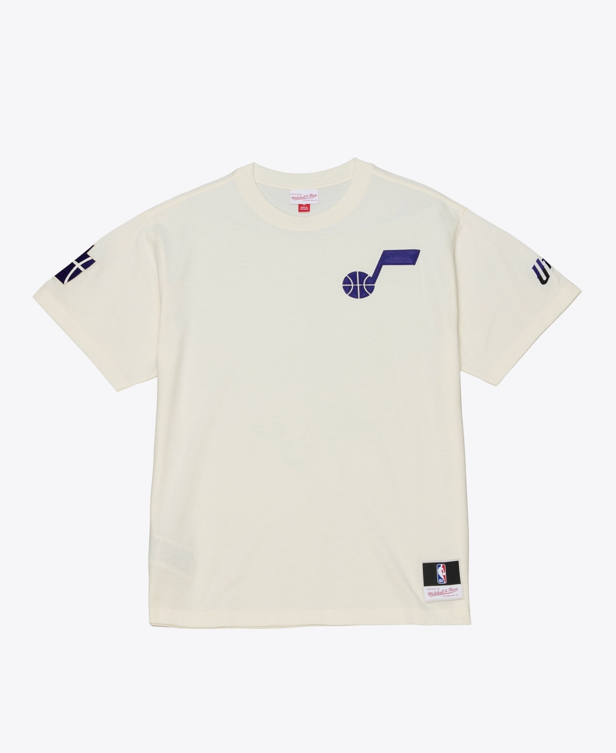 Click here for Mitchell & Ness Mens Cream Utah Jazz Hardwood Clas... prices