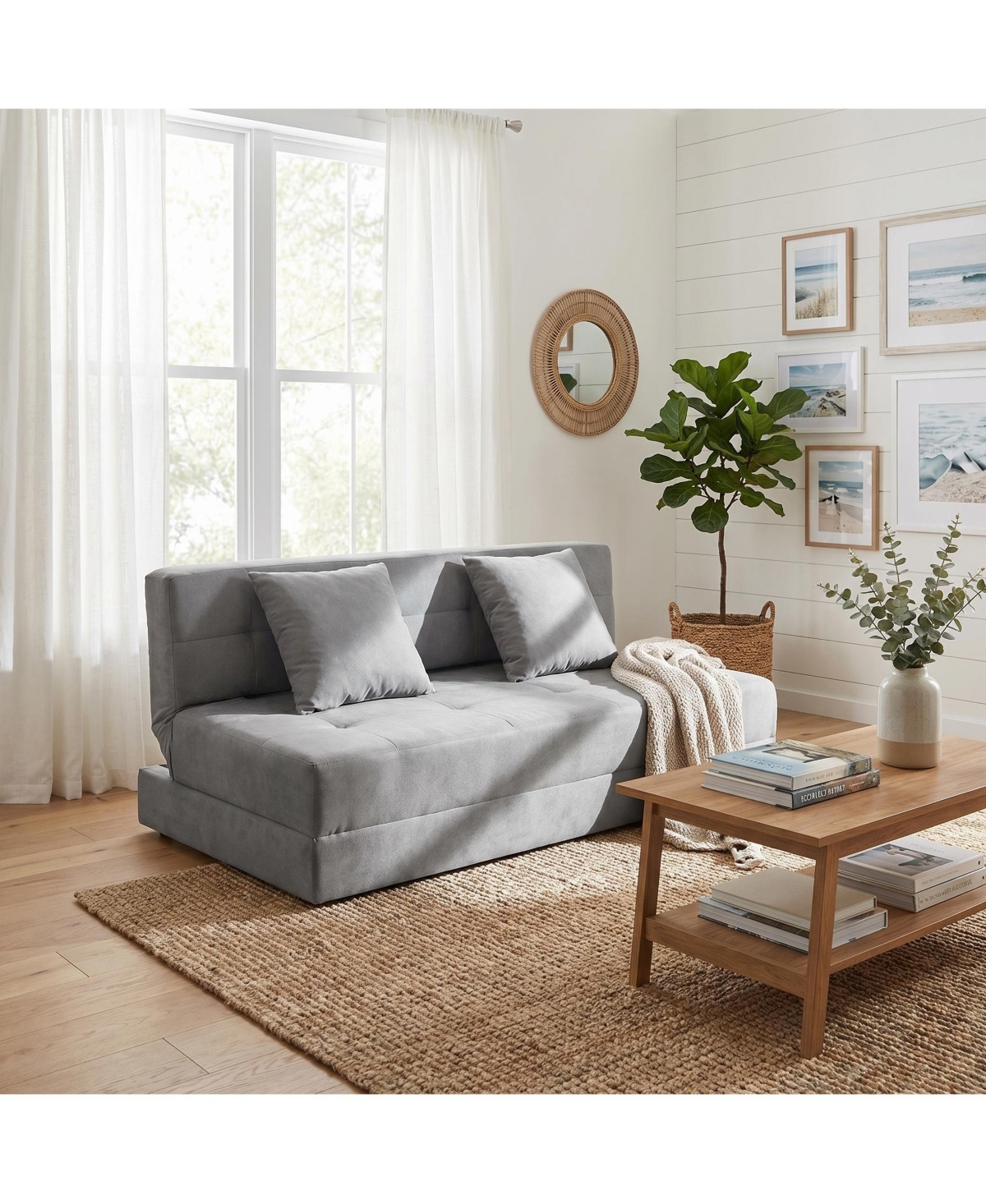 Click here for homfan Multi-Functional Folding Floor Sofa Bed wit... prices