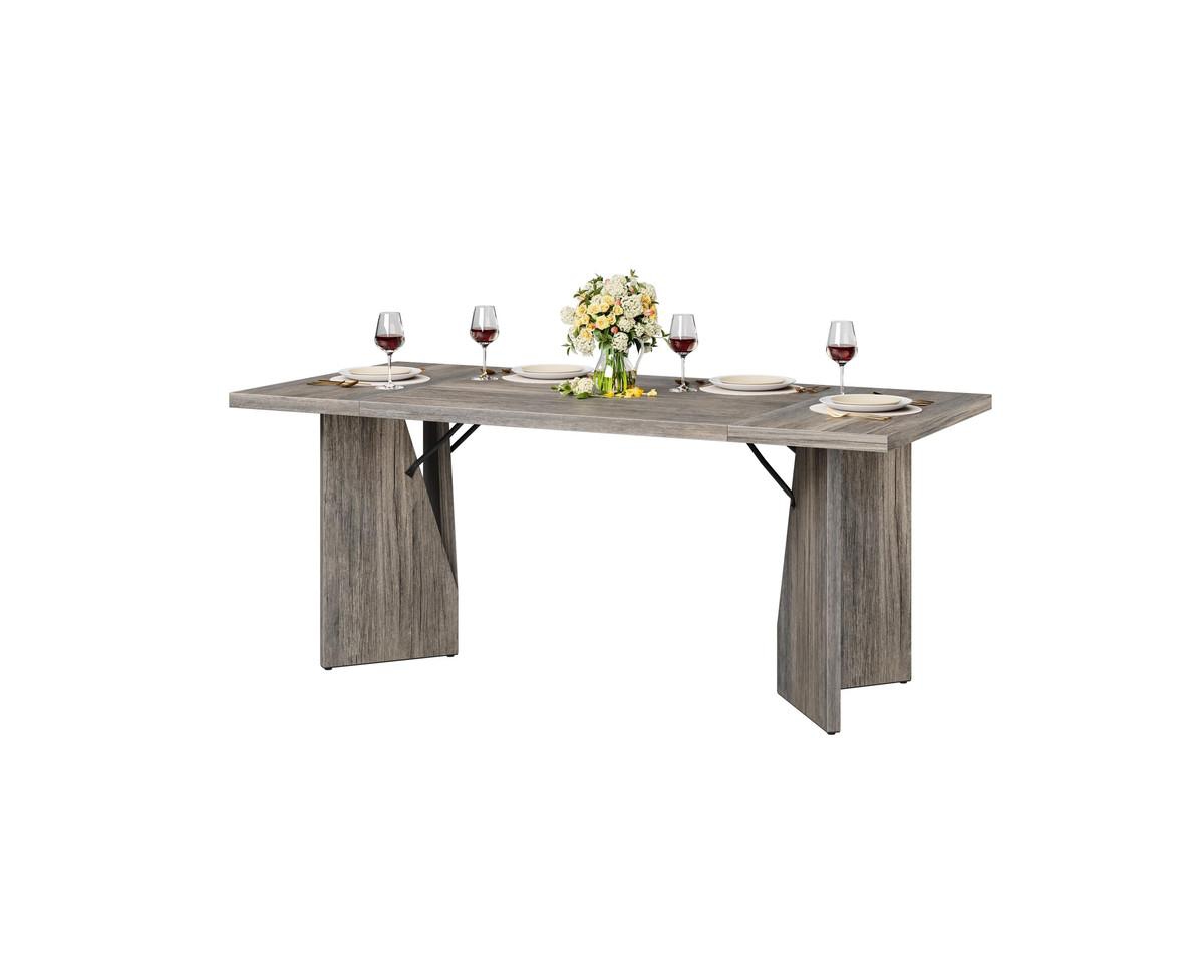 Click here for gaomon 6-Person Rectangular Dining Table with V-Le... prices