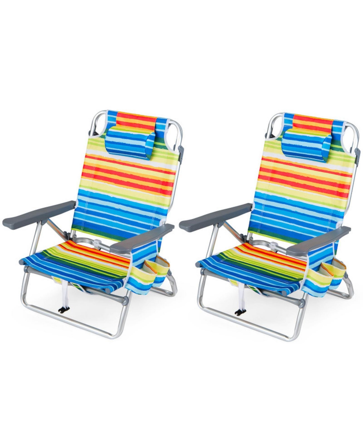 Click here for Gouun Folding Backpack Beach Chairs Set of 2 with... prices