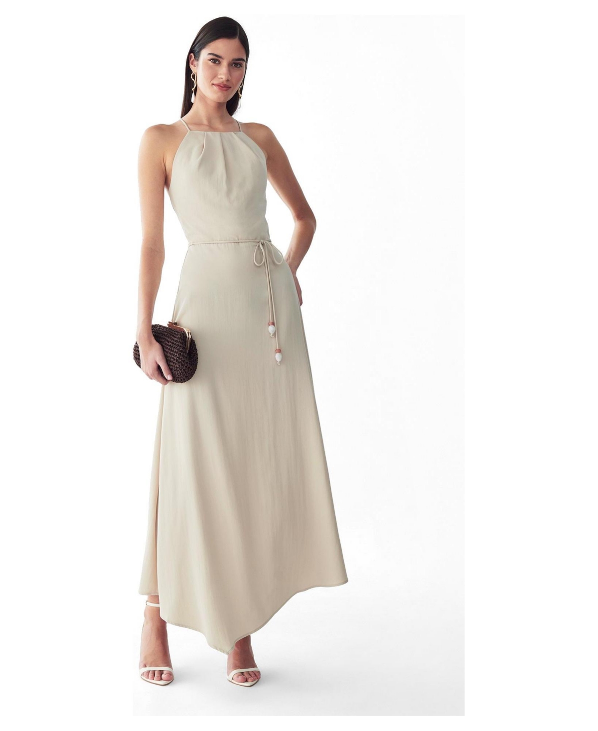 Click here for St Mrlo Womens Marni Midi Dress - Natural prices