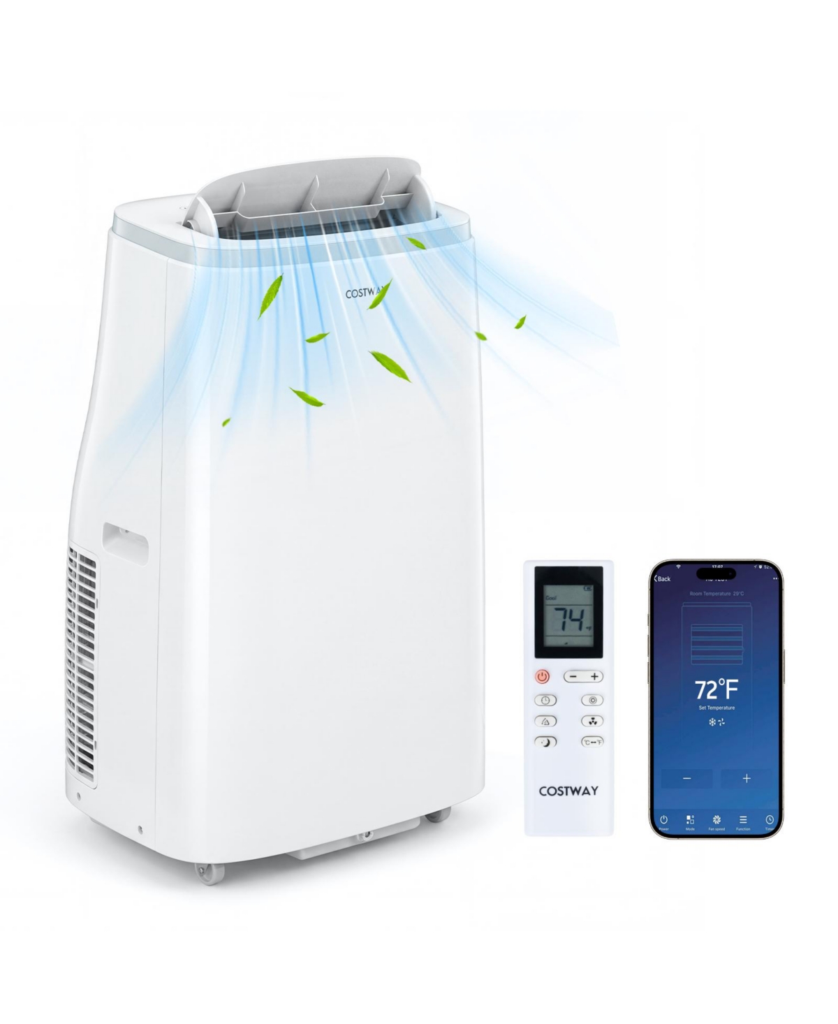 Click here for Costway 15000 Btu Portable Air Conditioner with Fa... prices