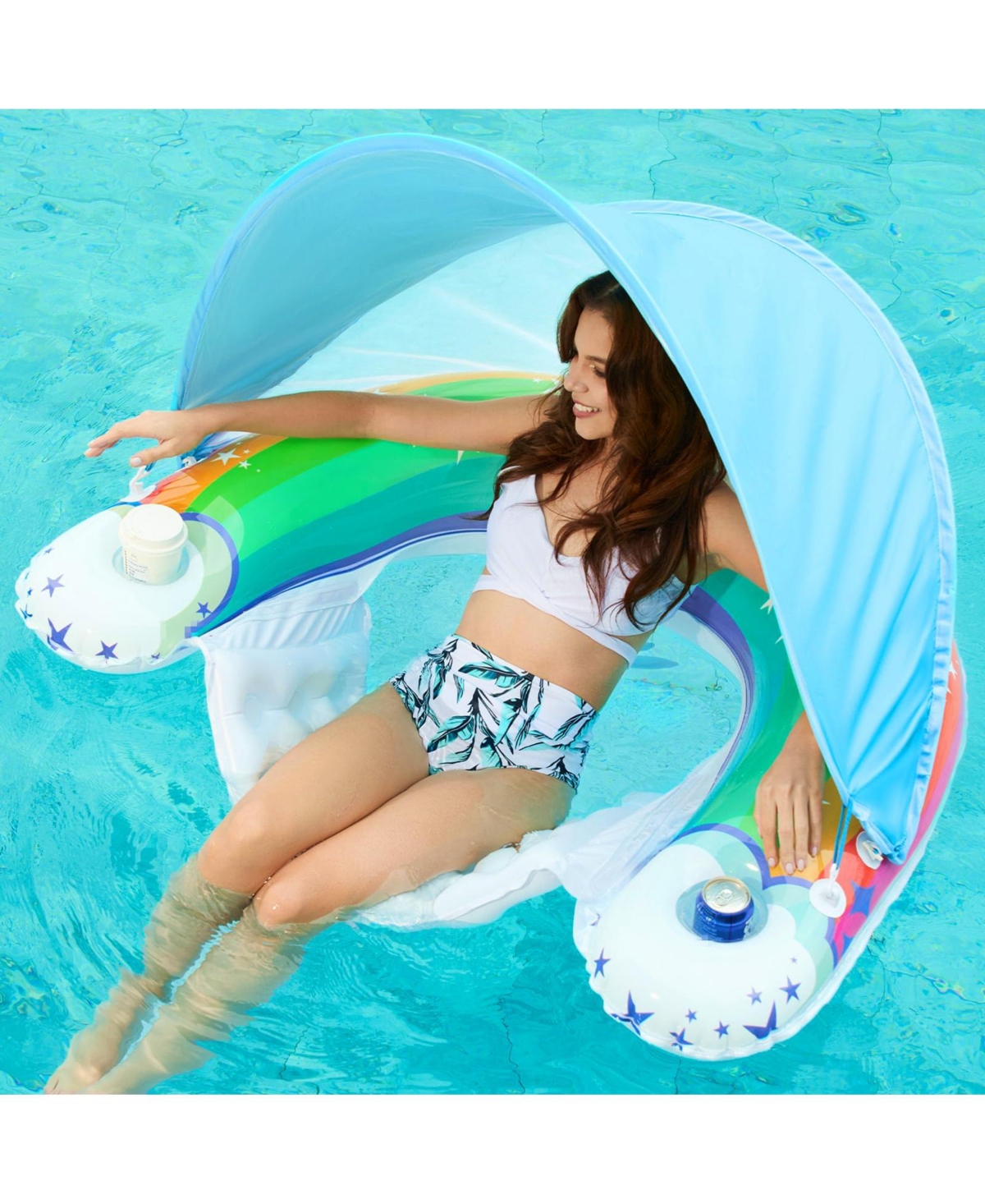 Click here for Aofar Pool Float Inflatable Lounge Chair Cup Holde... prices