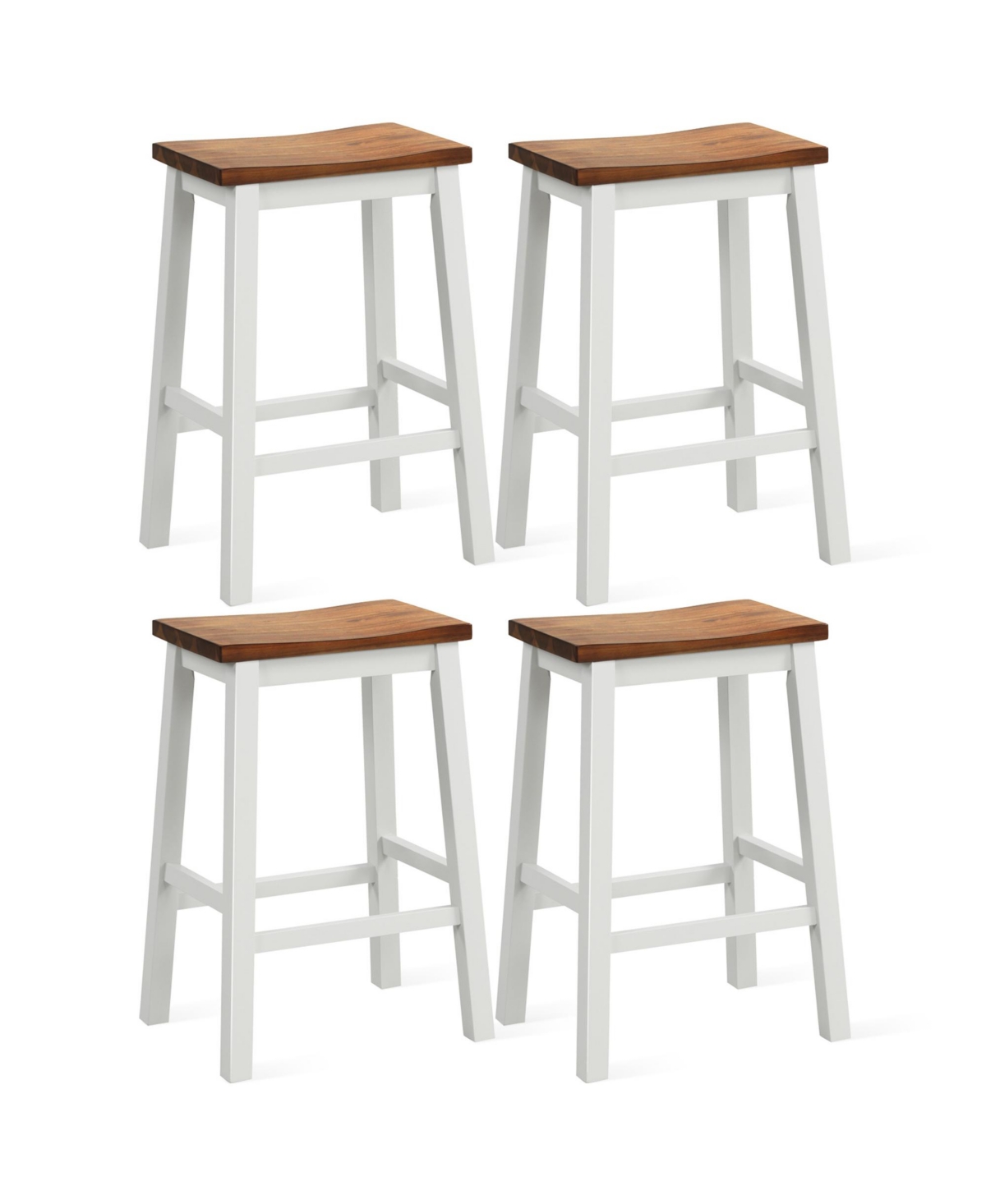 Click here for Gymax 24.5 Inch Set of 4 Saddle Stools Industrial... prices