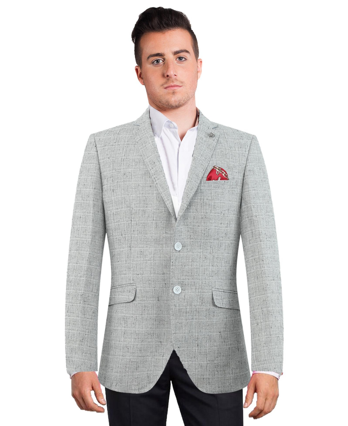 Click here for Elie Balleh Mens Slim Fit Melange Sports Coat Jack... prices