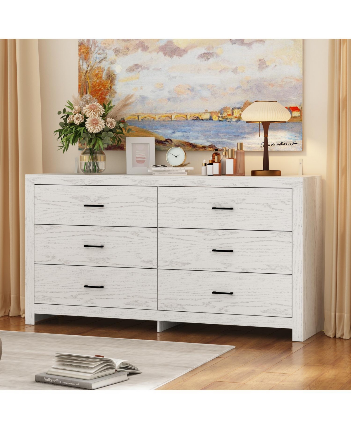 Click here for Homsee 6-Drawer Chest of Drawers - 63-Inch-Wide St... prices