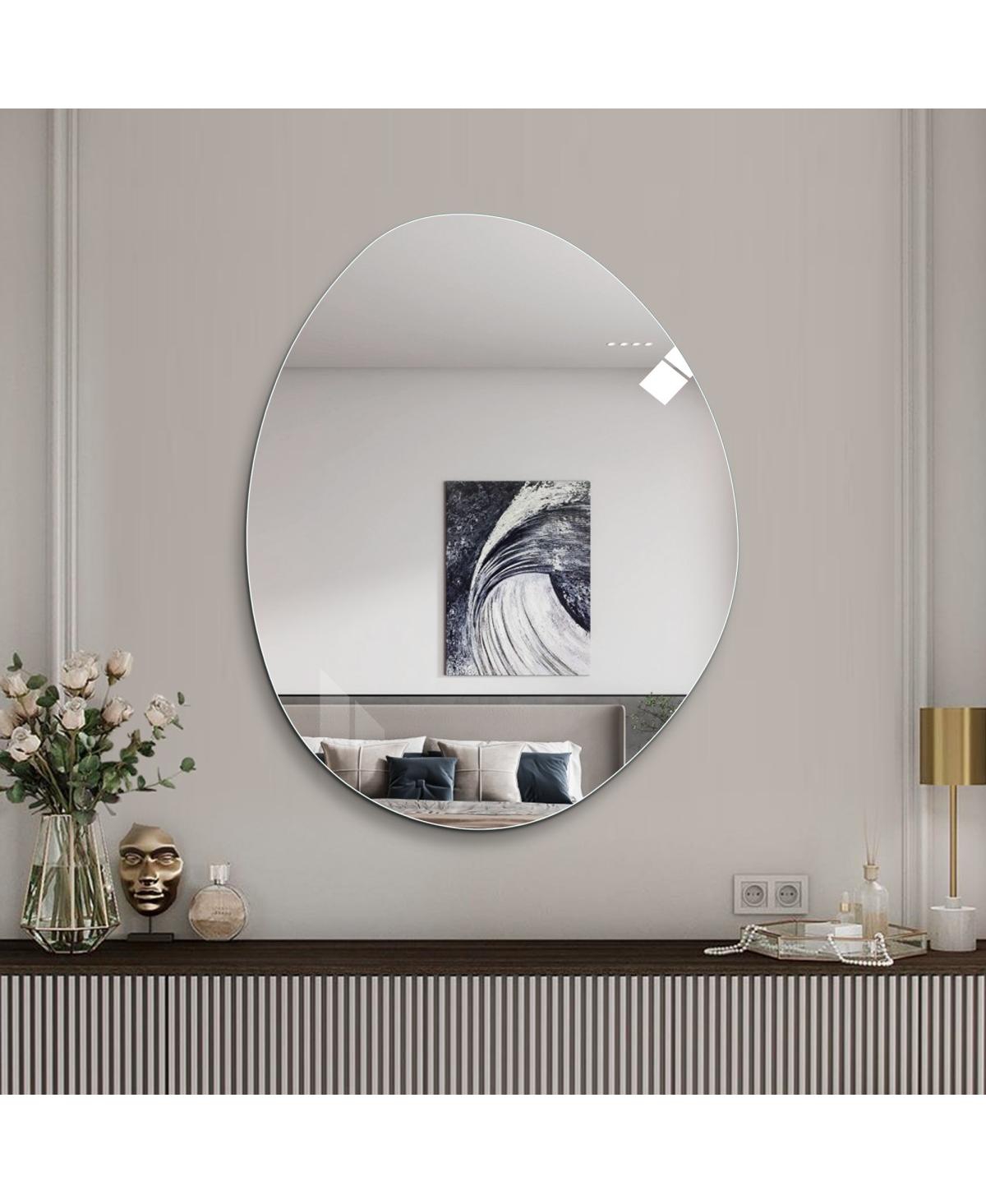 Click here for Laoties Modern Asymmetrical Wall Mirror  Hd Copper... prices