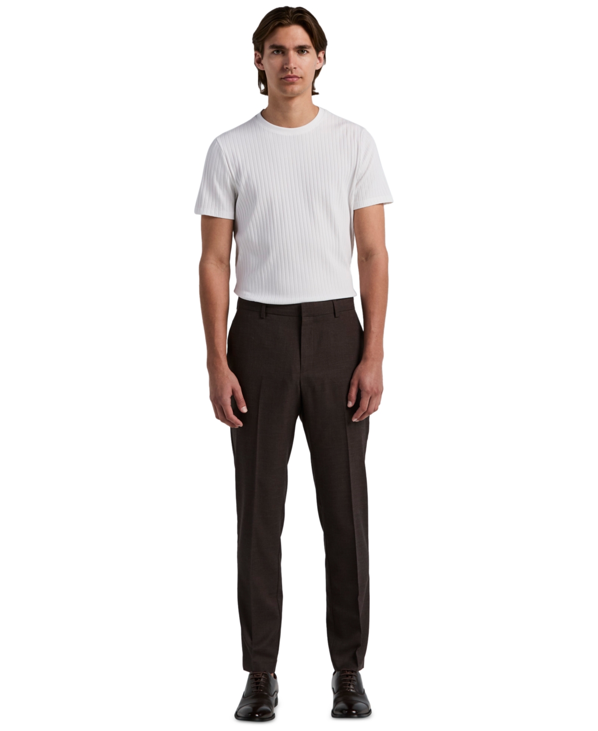 Click here for Perry Ellis Portfolio Mens Modern Fit Sharkskin Dr... prices