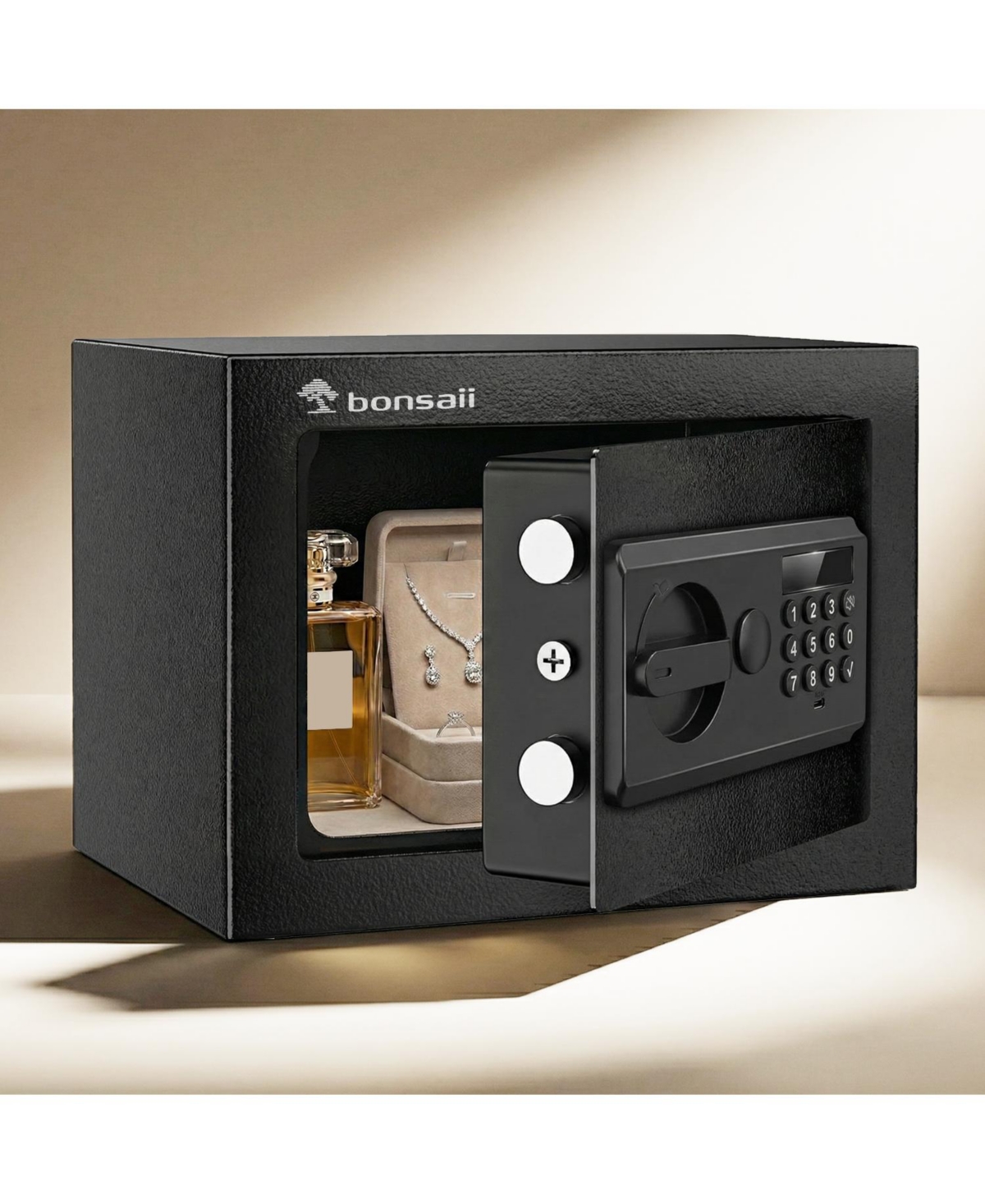 Click here for Bonsaii 0.23 Cu Ft Premium Safe Box with Keypad  T... prices