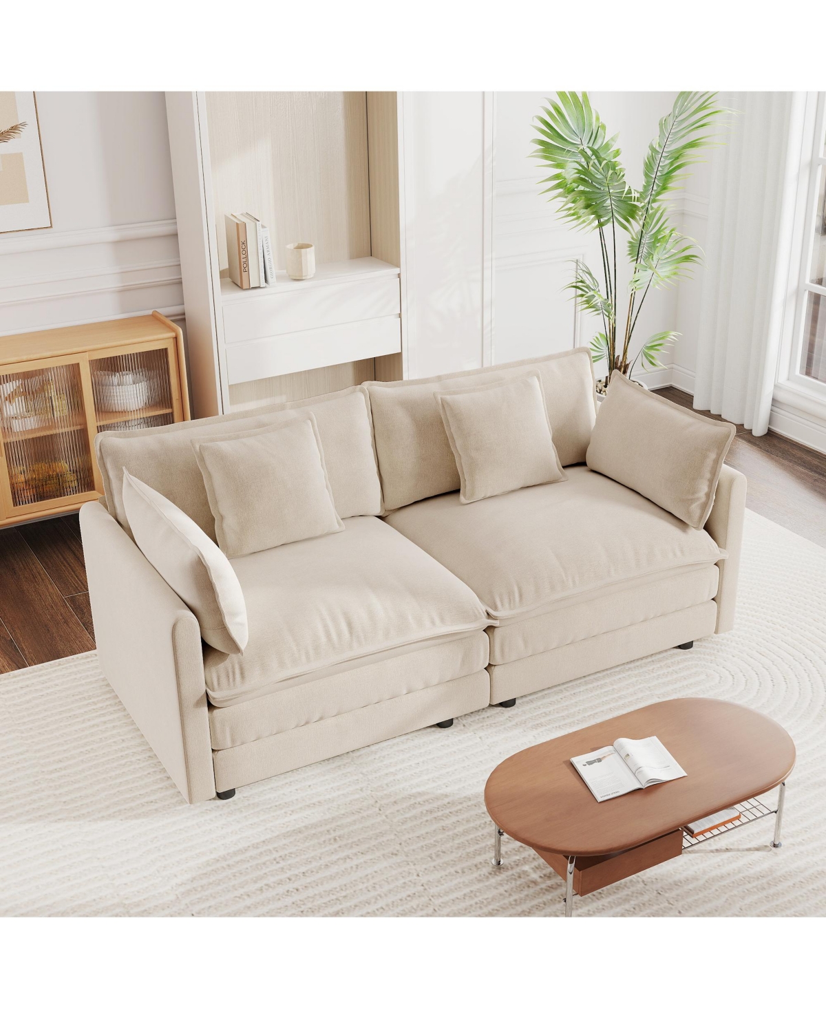 Click here for Boyel Living Modern Fabric Loveseat Sofa Couch for... prices