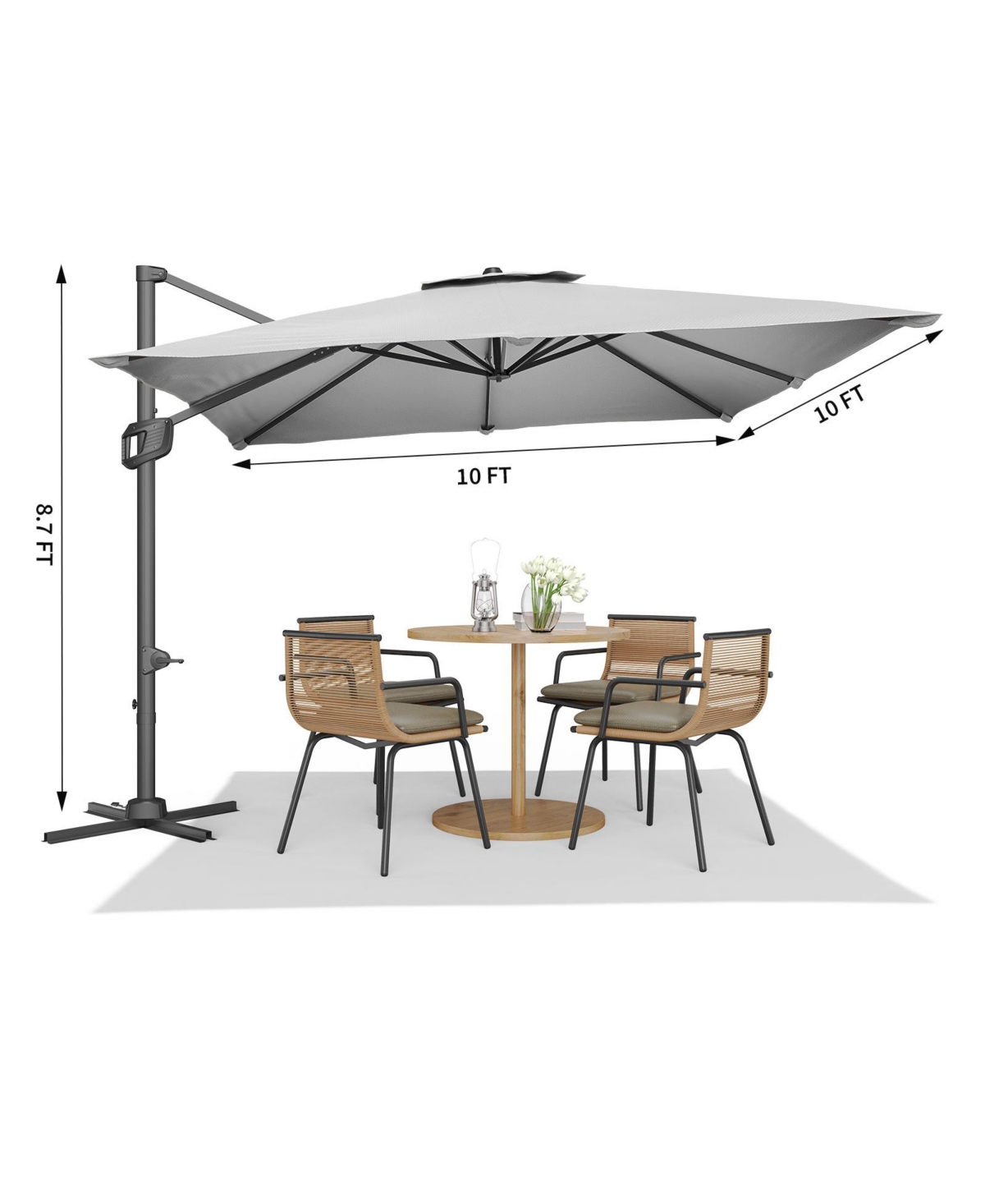 Click here for homfan 10x10Feet 360degree(s) Rotating Square Cant... prices
