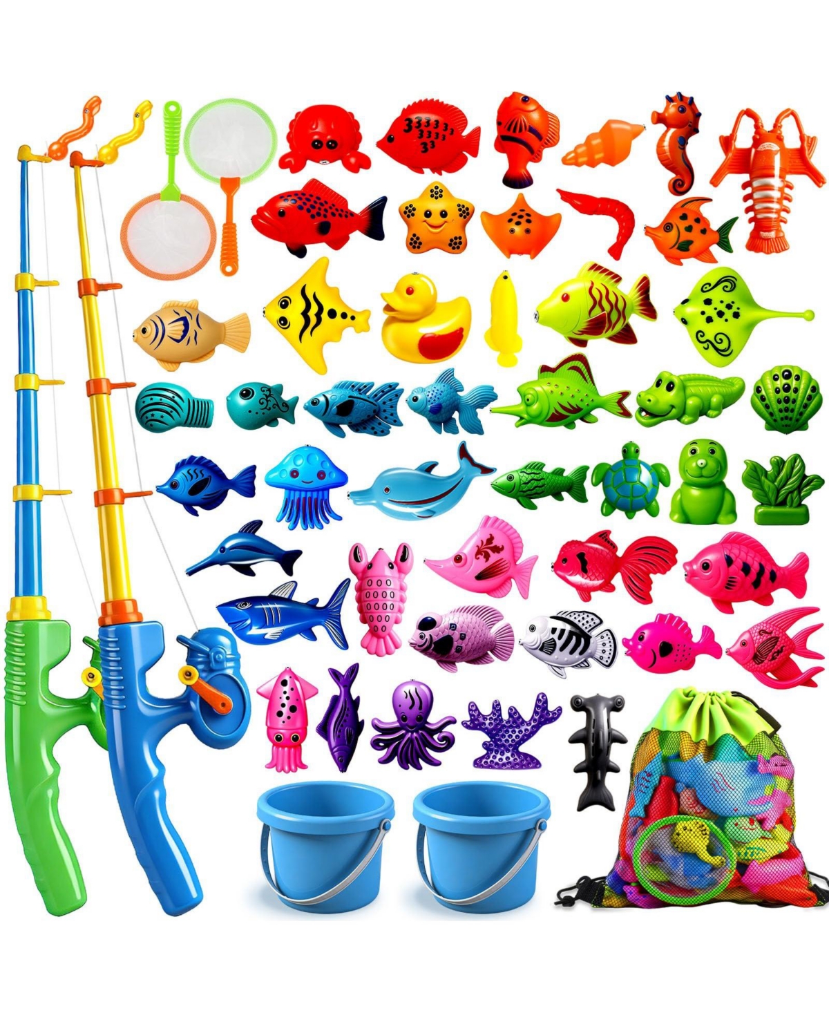 Click here for Gnuadz 50 Fishes Fishing Game Set Water Table Bath... prices