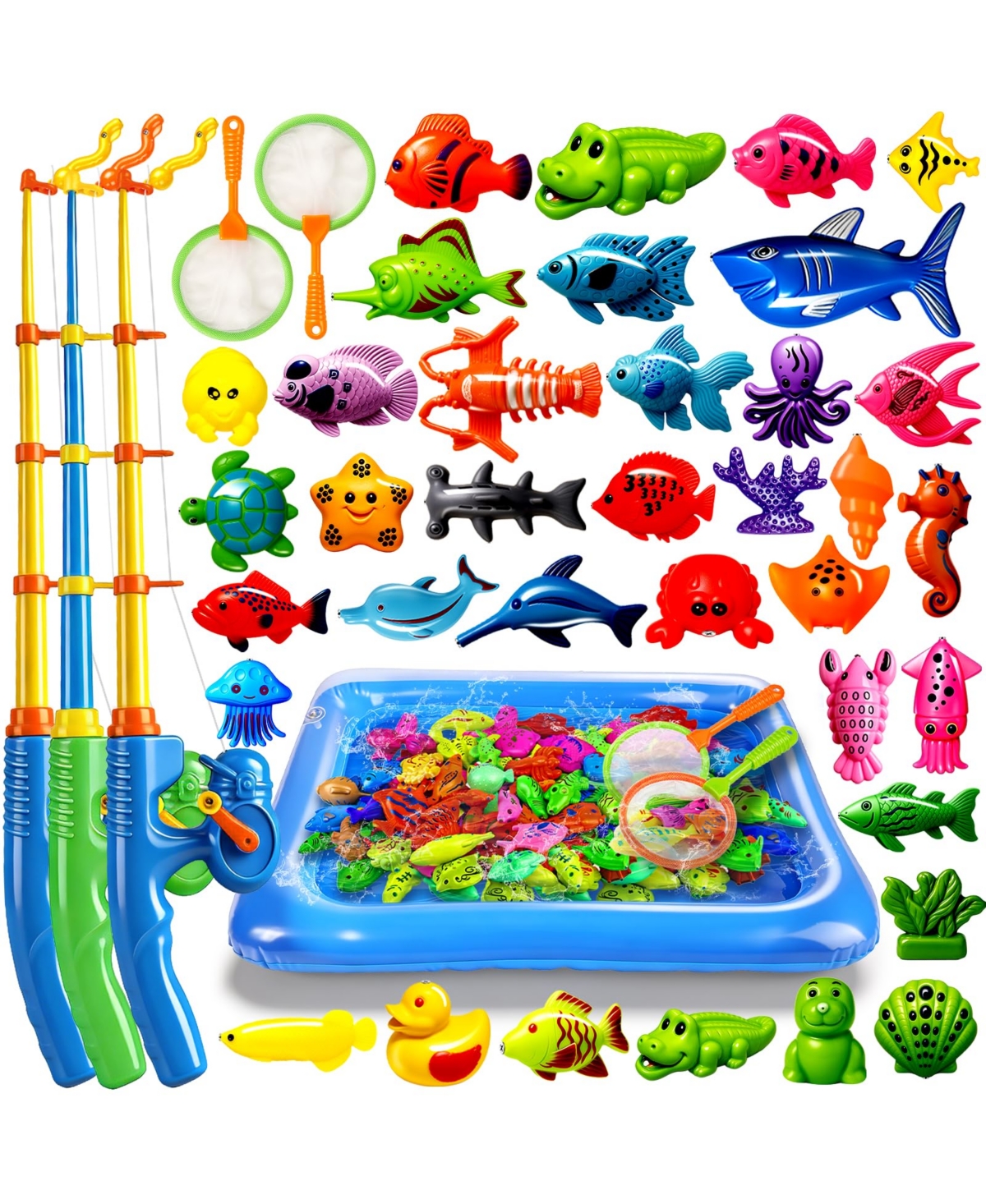 Click here for Gnuadz 35 Fishes Fishing Game Set Water Table Bath... prices