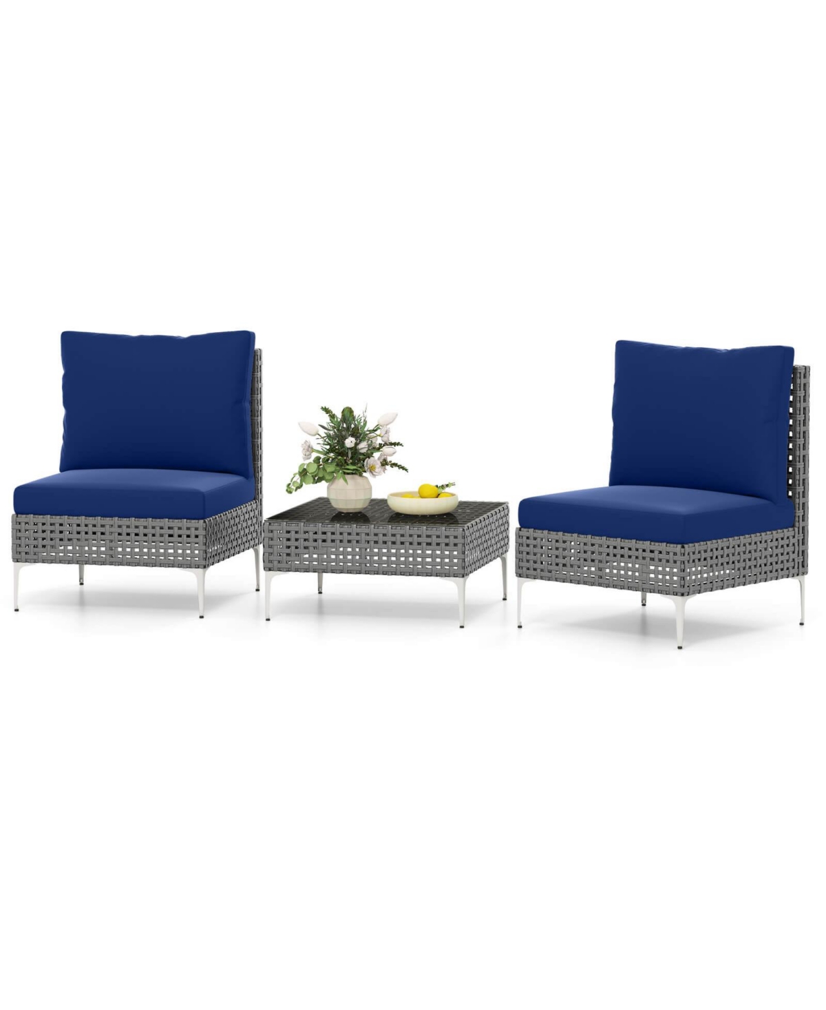 Click here for Costway 3 Pieces Patio Furniture Set with Tempered... prices
