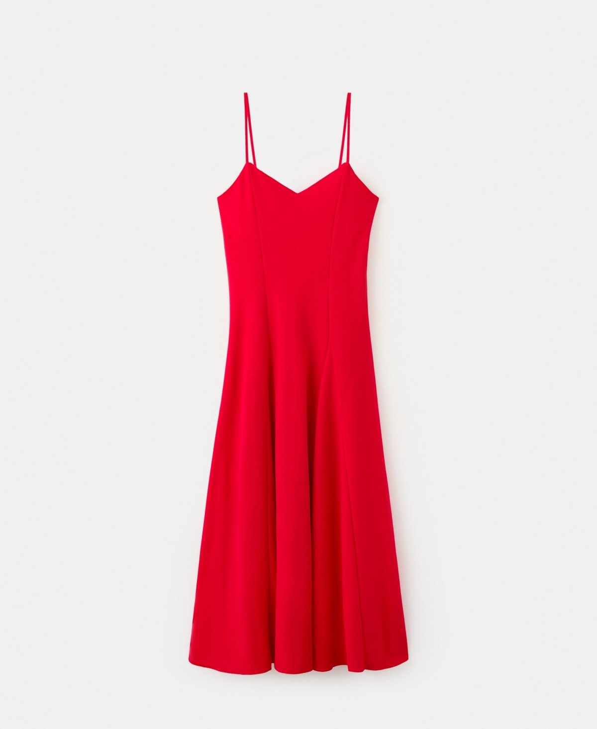 Click here for Mango Womens Godets A-Line Dress - Red prices