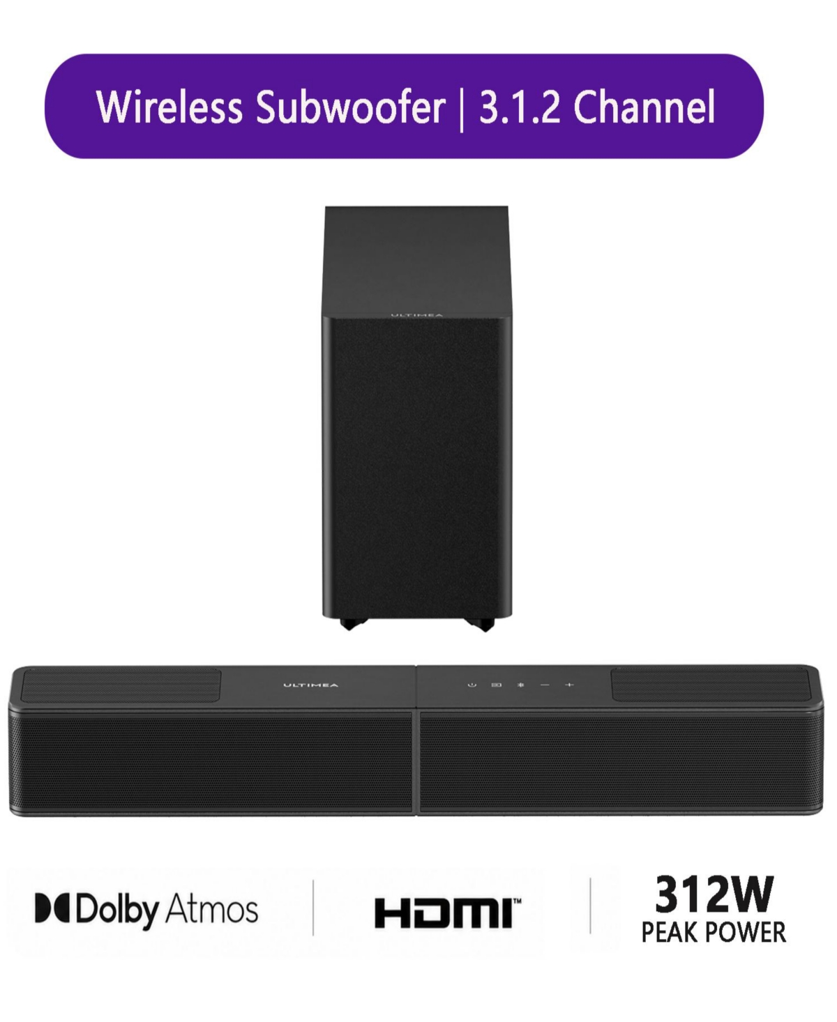 Click here for Ultimea Poseidon M70 3.1.2ch Dolby Atmos Sound Bar... prices