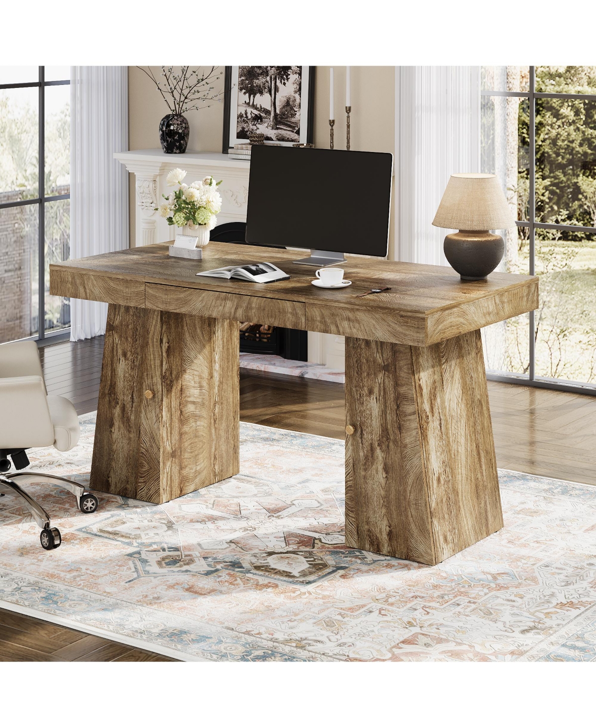 Click here for homfan Modern Computer Desk  Large Office Desk wit... prices