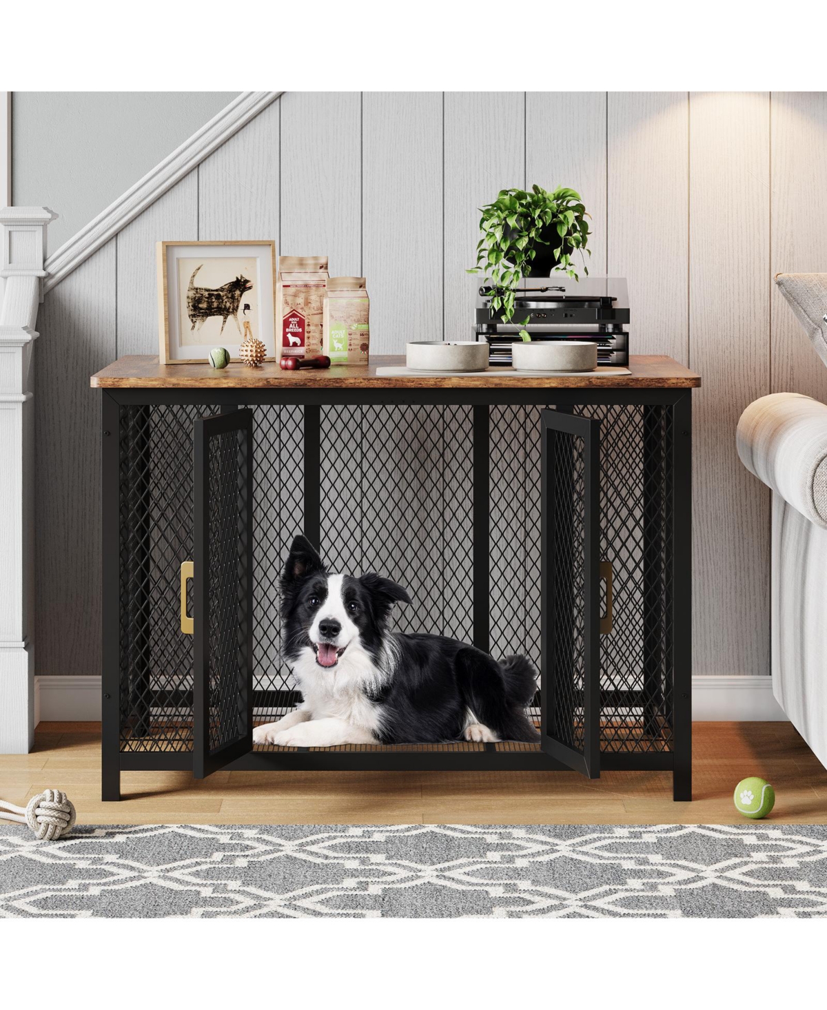 Click here for homfan Flip Top Dog Crate Furniture  47 Inch Heavy... prices