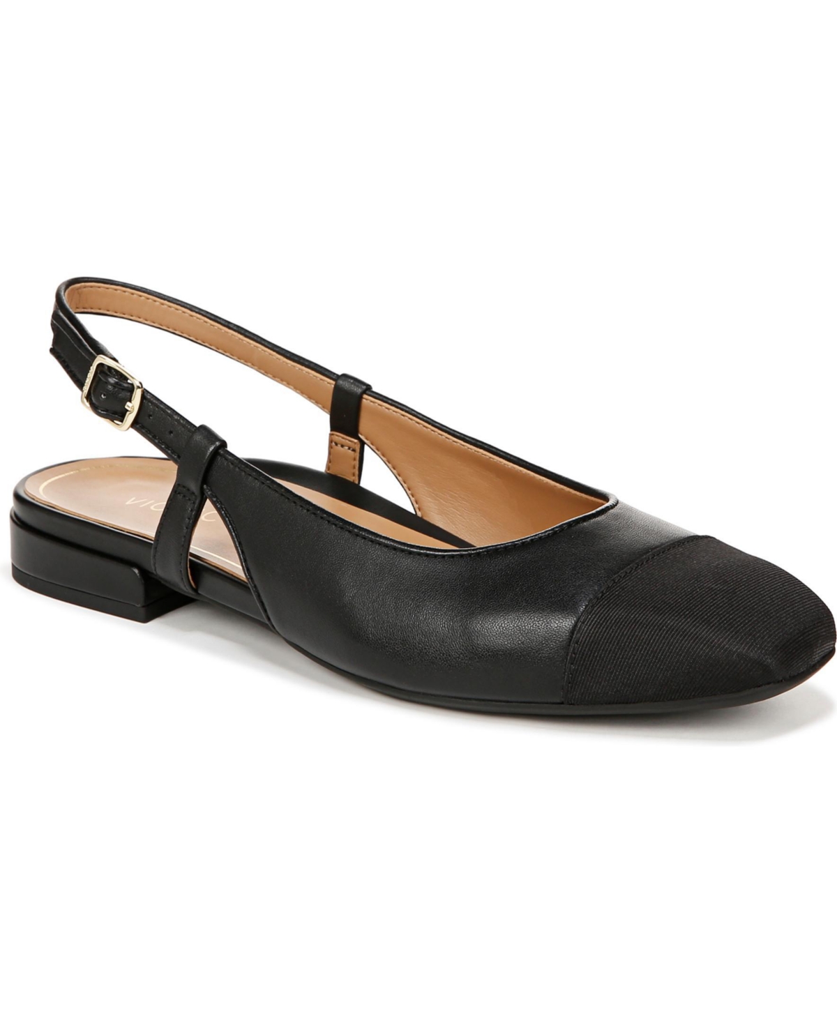 Click here for Vionic Womens Petaluma Slingback Shoes - Black lea... prices