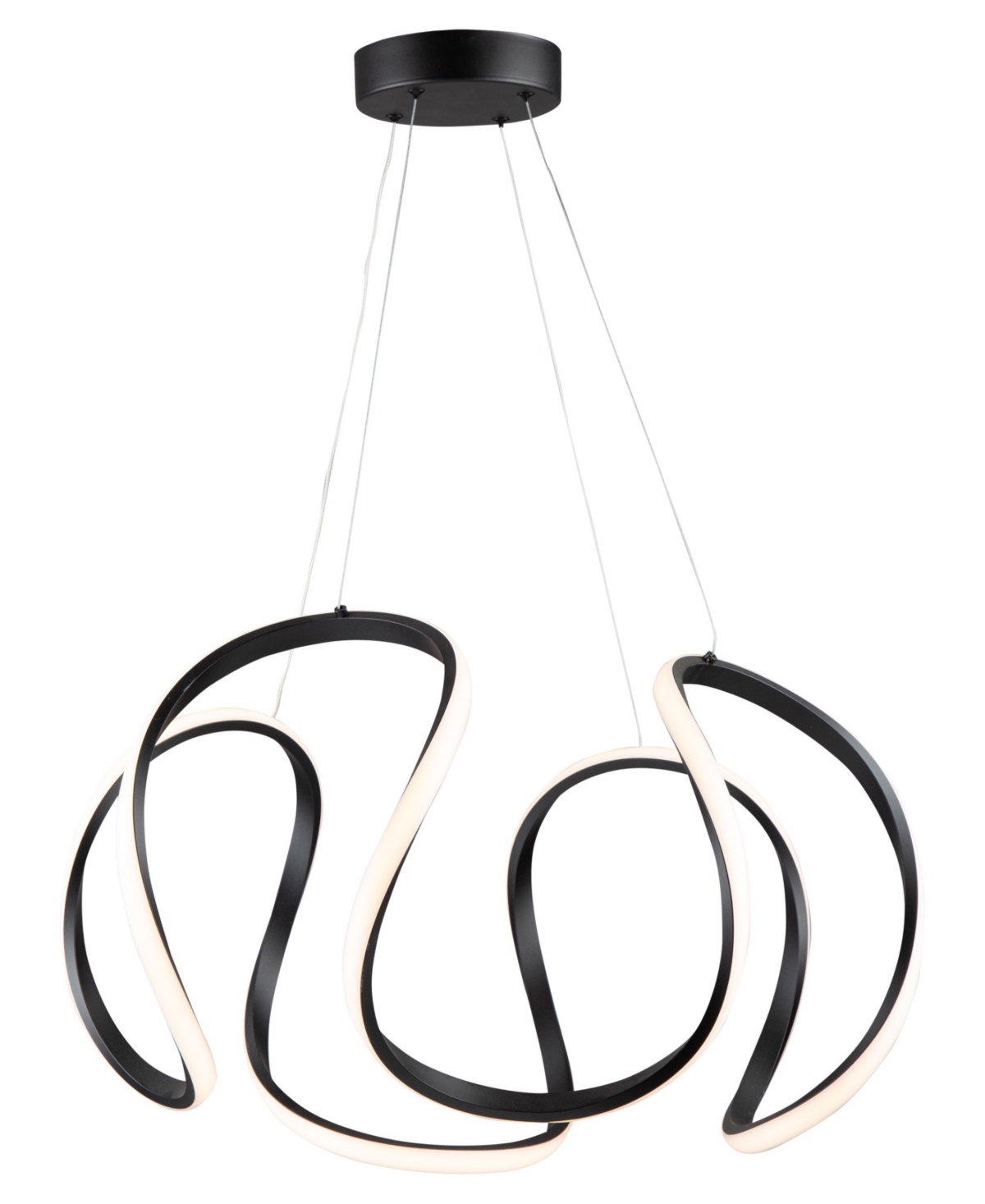 Click here for Artcraft Lighting Mira 24.8 Metal Led Pendant - Bl... prices