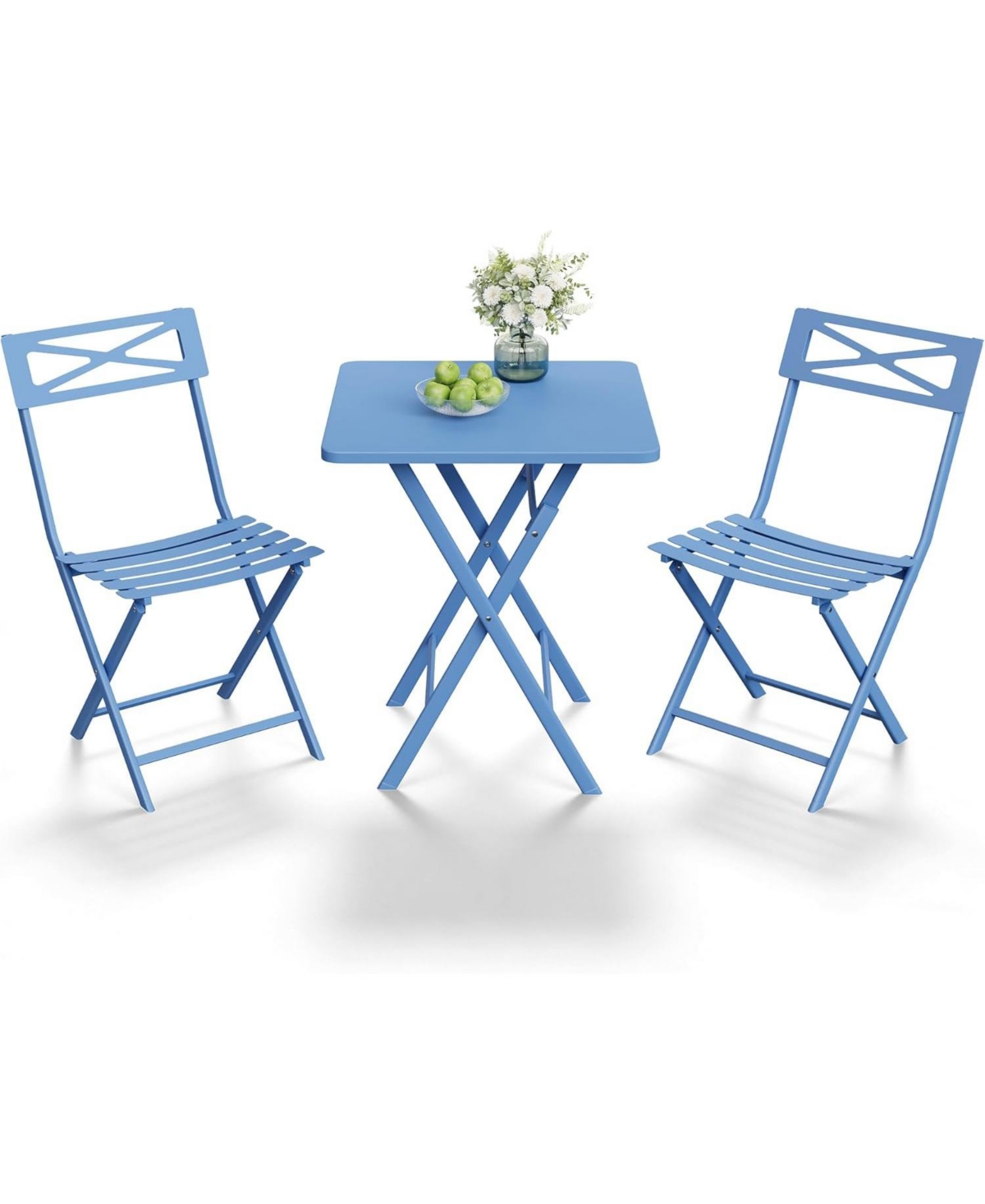 Click here for gaomon 3 Piece Patio Bistro Set  Folding Outdoor F... prices