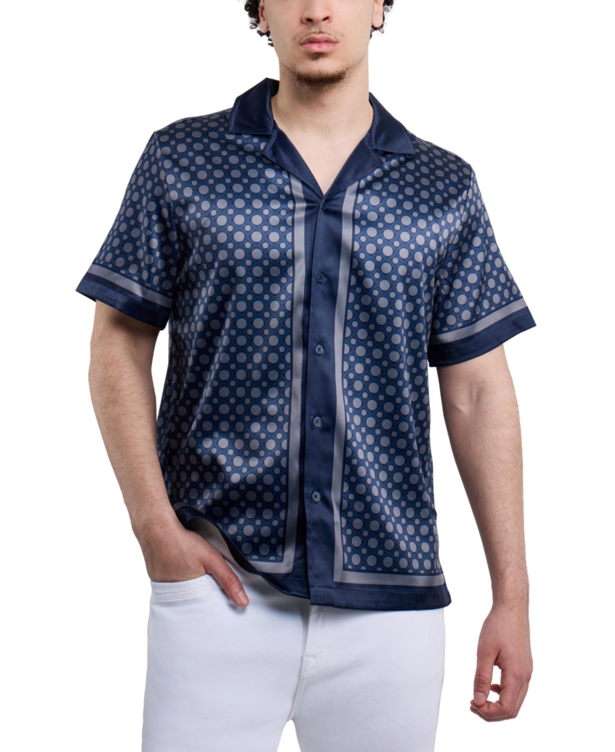 Click here for Xray Mens Regular Fit Camp Collar Short Sleeve Pri... prices