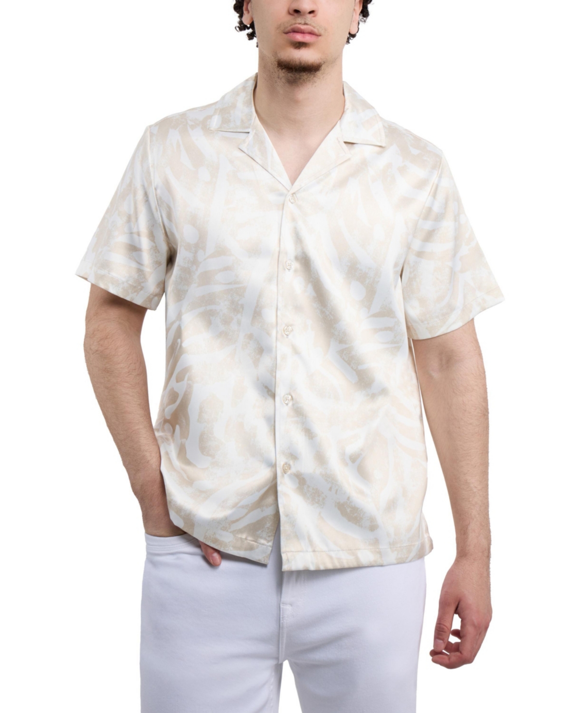 Click here for Xray Mens Regular Fit Camp Collar Short Sleeve Pri... prices