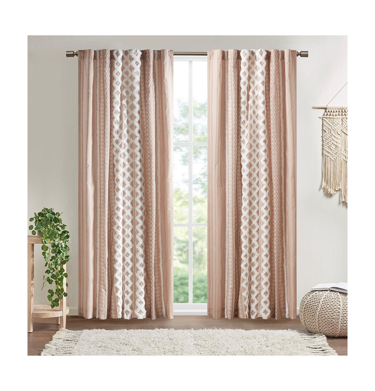 Click here for Avobird Cotton Printed Curtain Panel with Chenille... prices