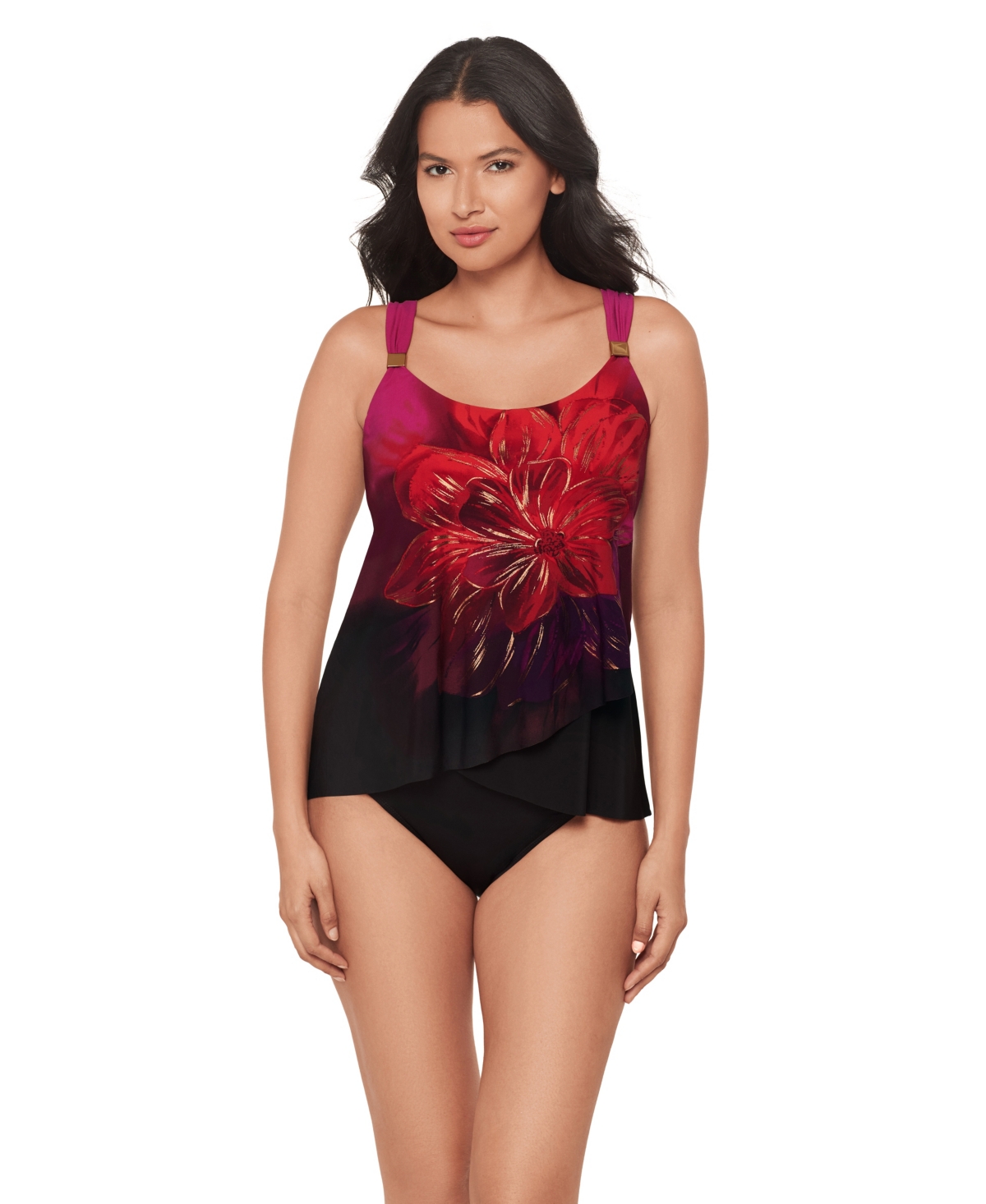 Click here for Miraclesuit Womens Petali Rosa Dazzle Underwire Ta... prices