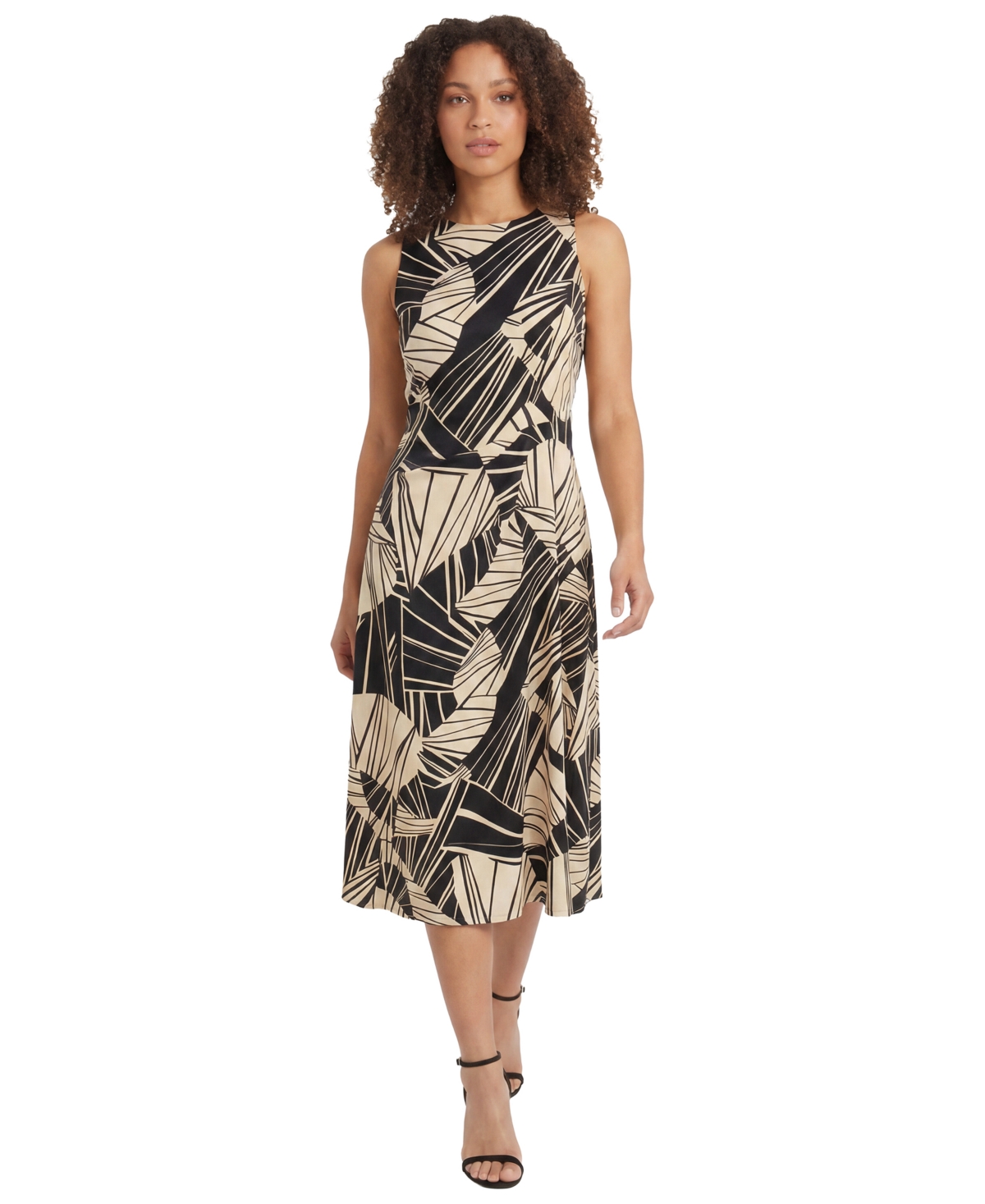 Click here for Maggy London Womens Sleeveless Midi Dress - White... prices