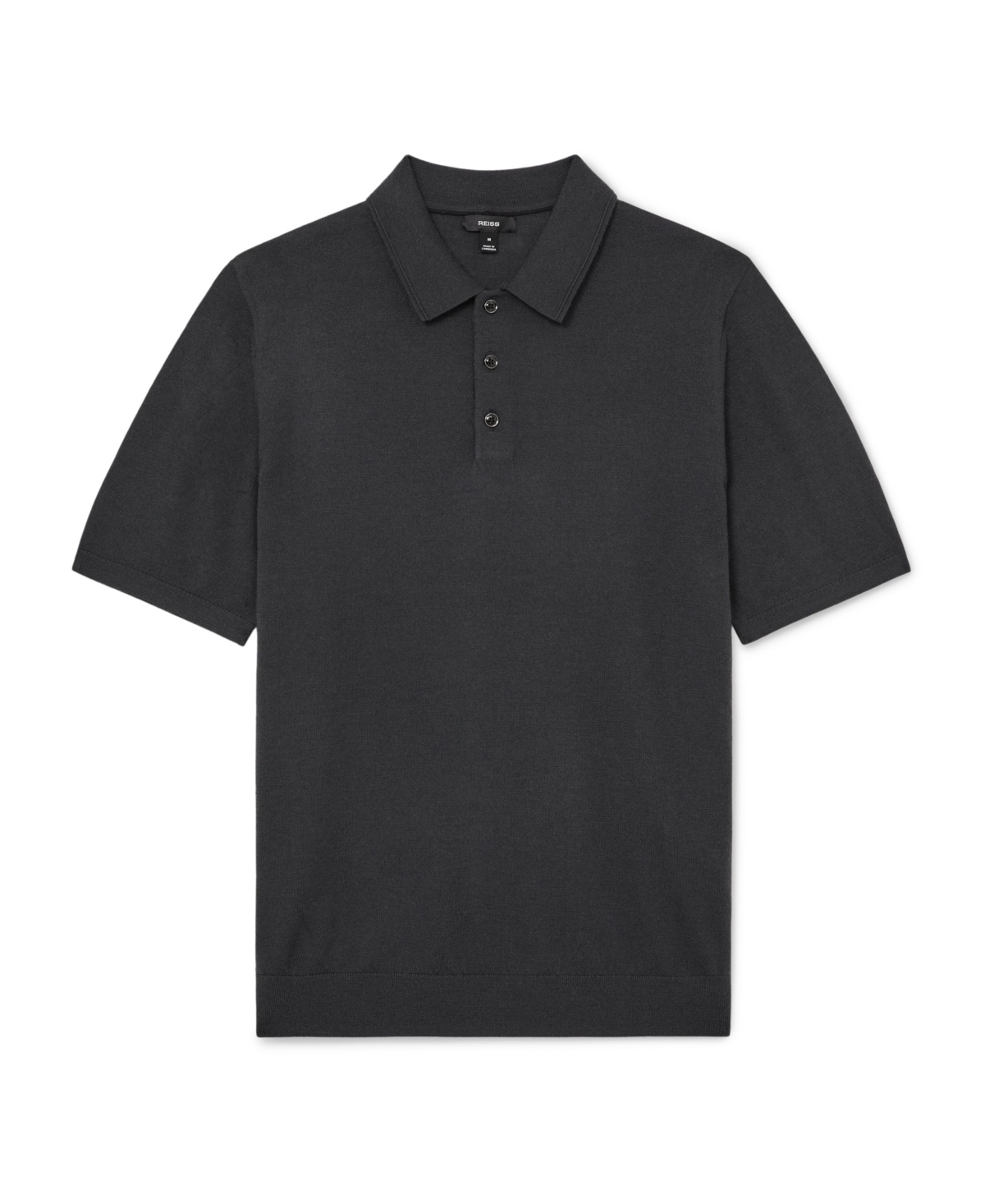 Click here for Reiss Mens Manor Half Button Merino Wool Polo Shir... prices