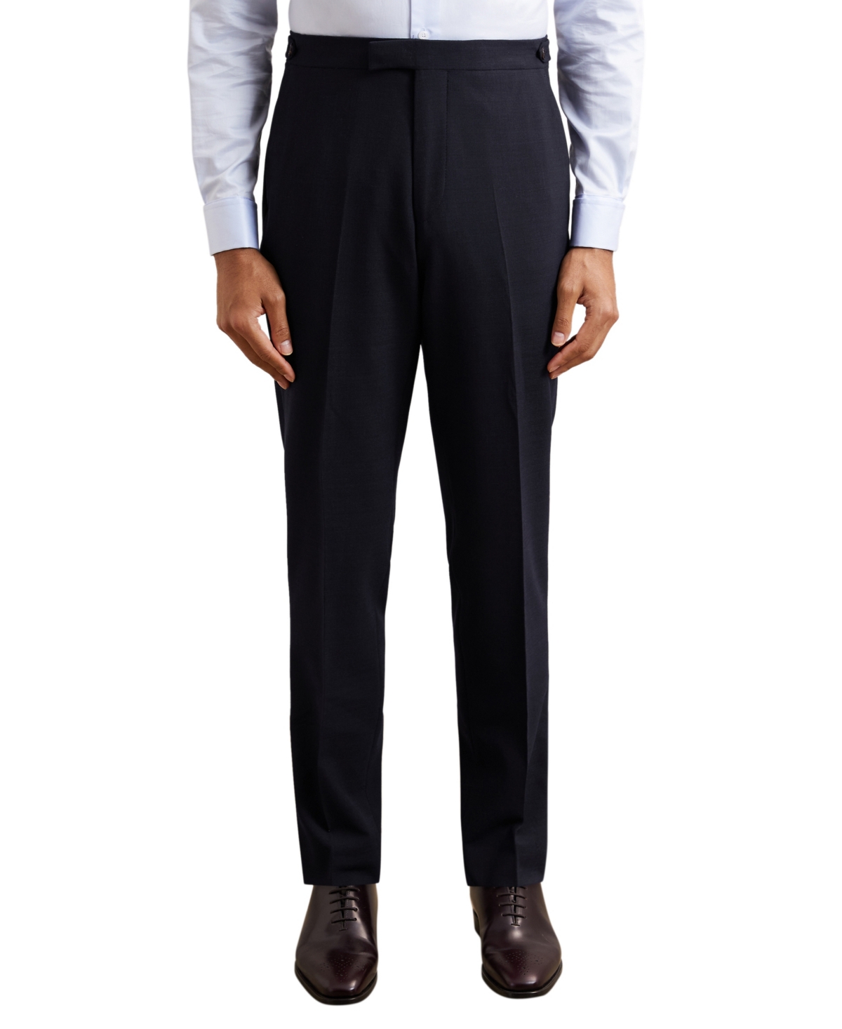 Click here for Reiss Mens Belmont Textured Weave Mixer Pants - Na... prices