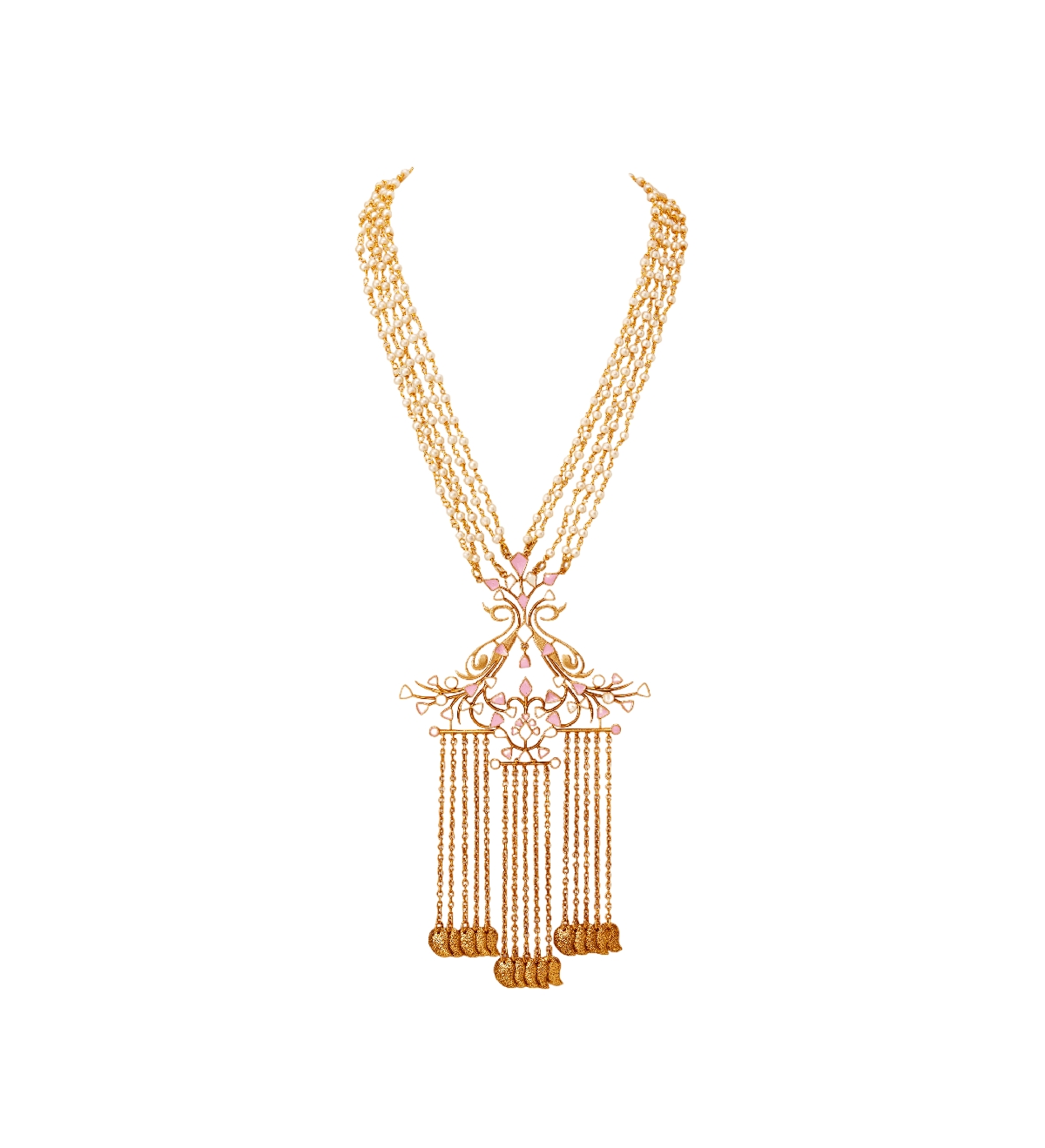 Click here for Dhwani Bansal 22k Gold plated Iseu Statement Neckl... prices