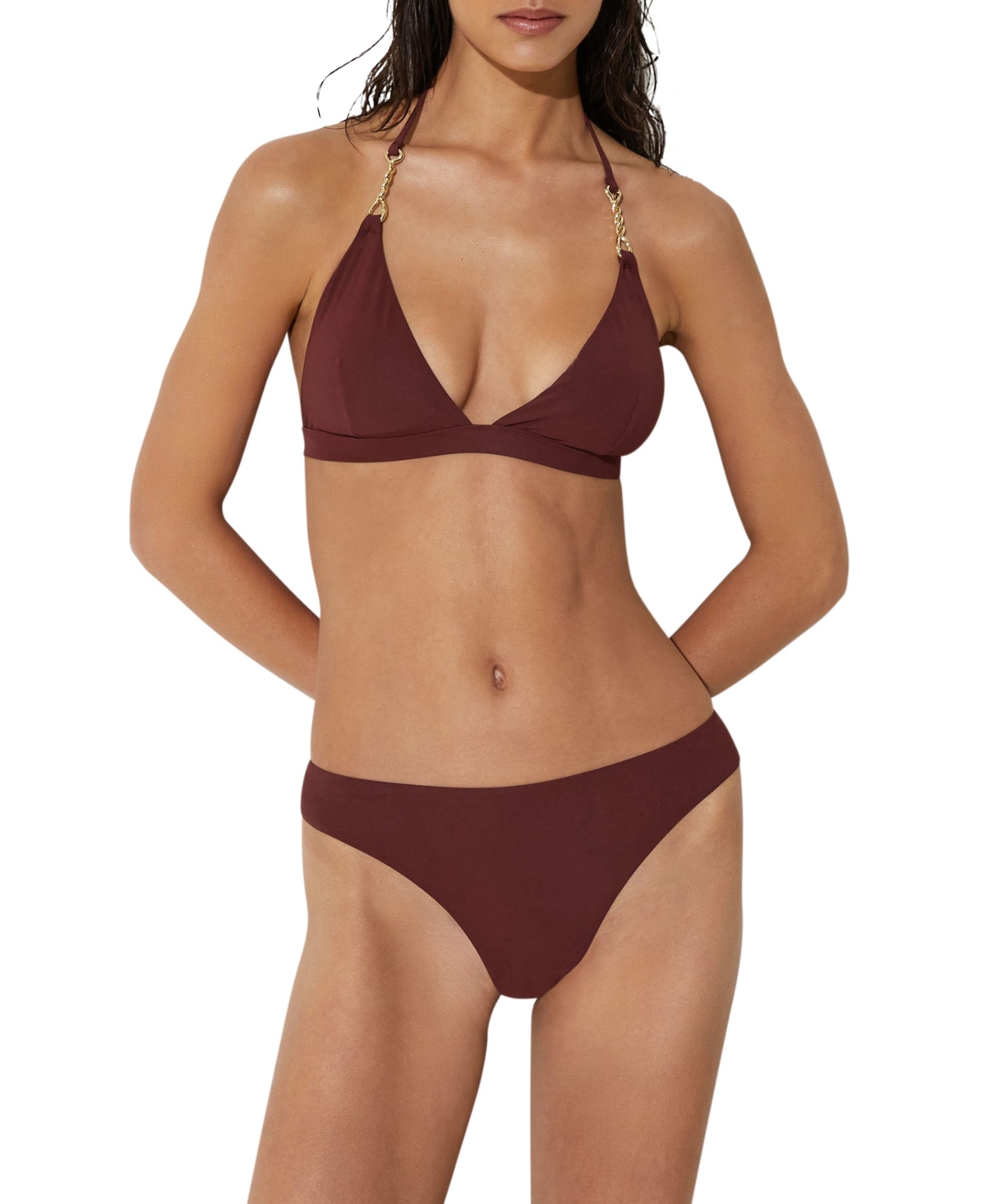 Click here for Reiss Womens Ruby Trim Detail Triangle Bikini Top... prices