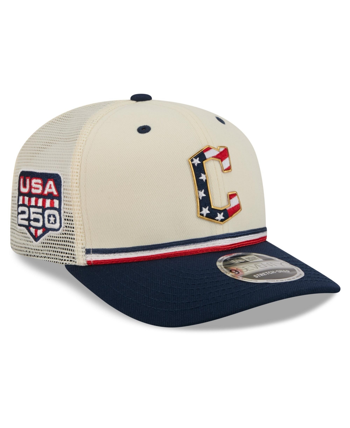Click here for New Era Mens N/A Cream/Navy Cleveland Guardians Us... prices