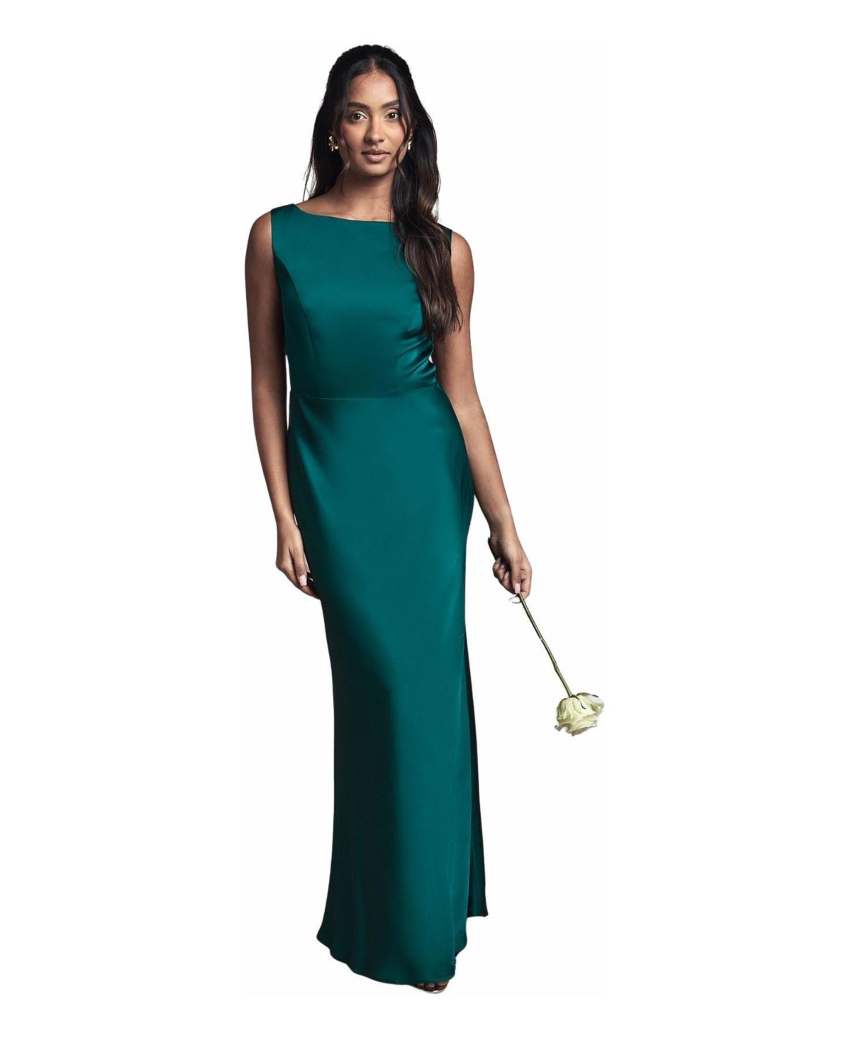 Click here for Coast Womens Sleeveless Satin Bridesmaid Dress - E... prices