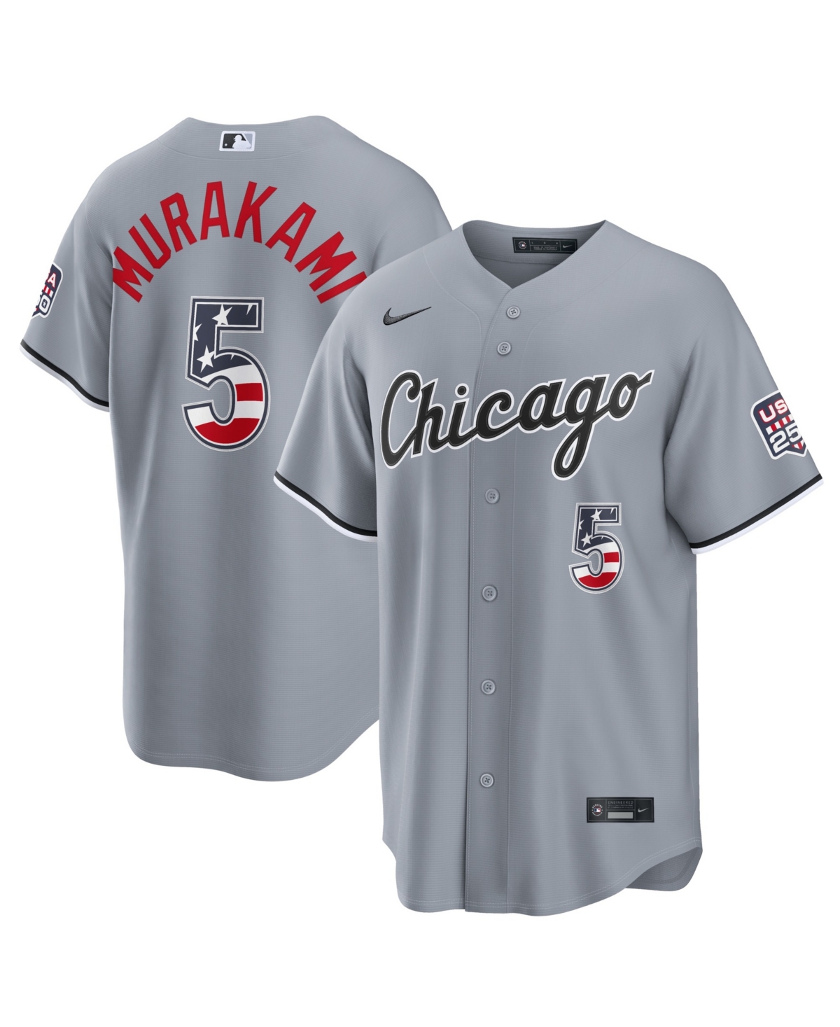Click here for Nike Mens Munetaka Murakami Gray Chicago White Sox... prices