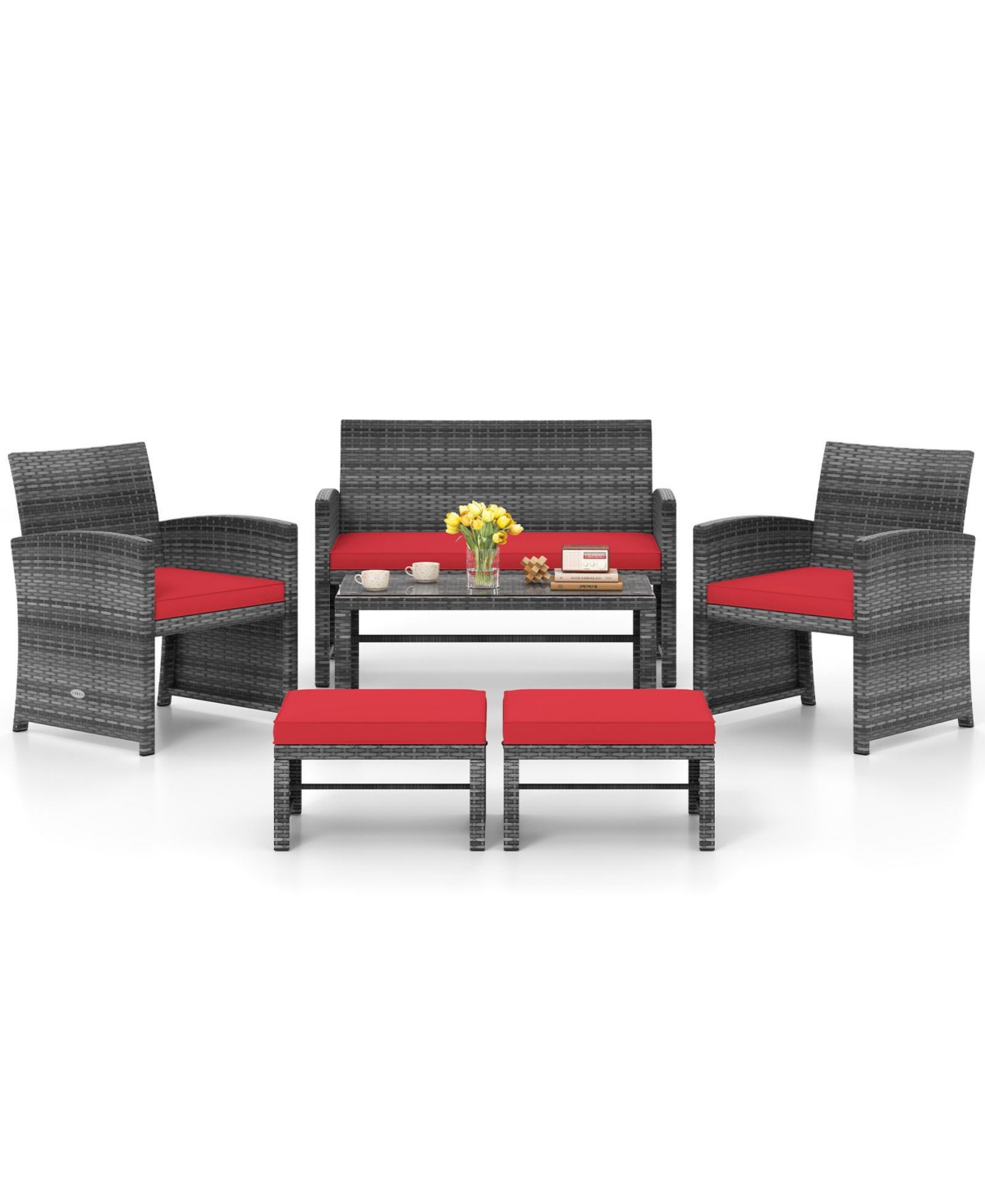 Click here for Costway 6Piece Patio Furniture Set Outdoor Section... prices