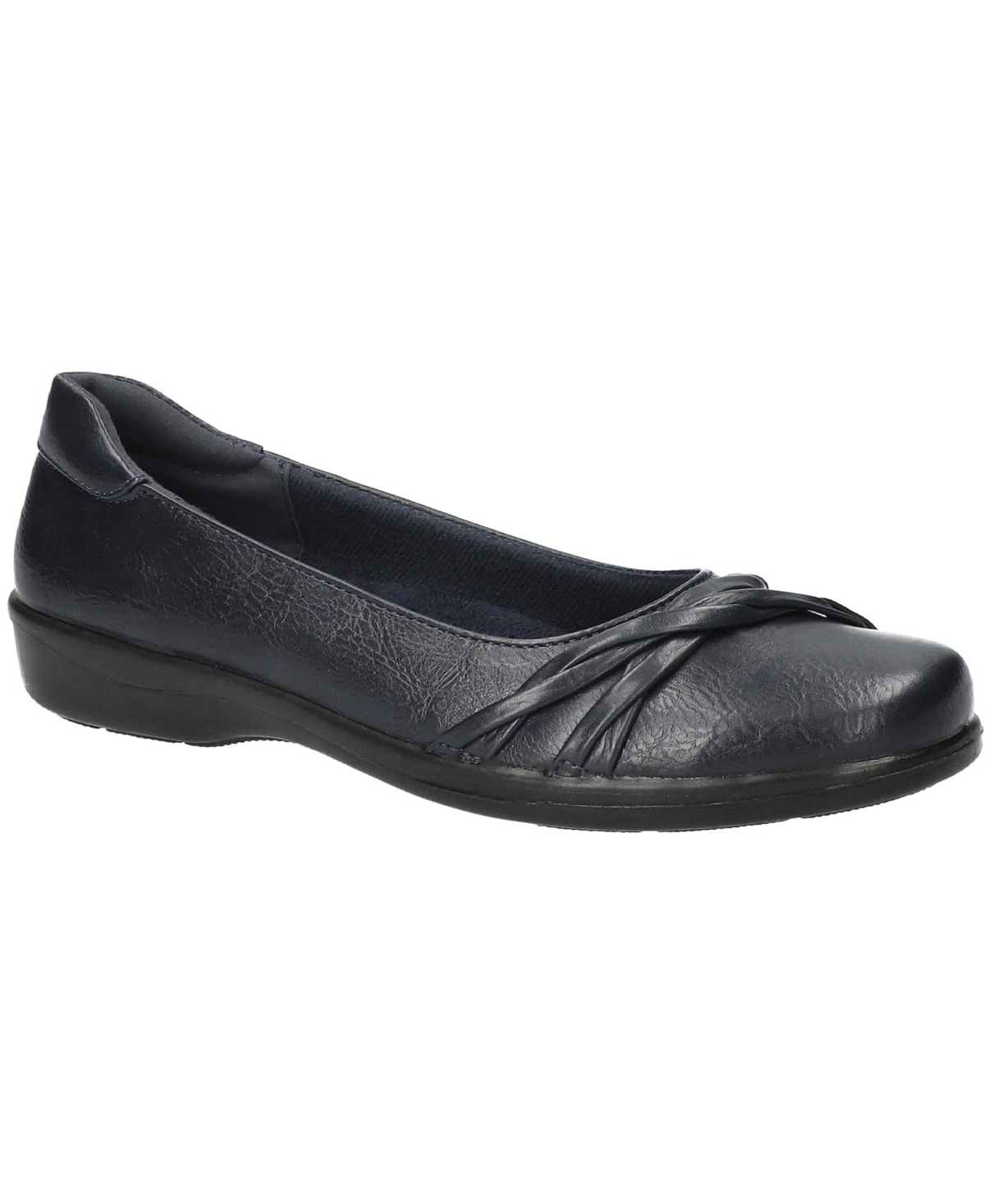 Click here for Easy Street Womens Paulie Slip-On Flats - Navy prices