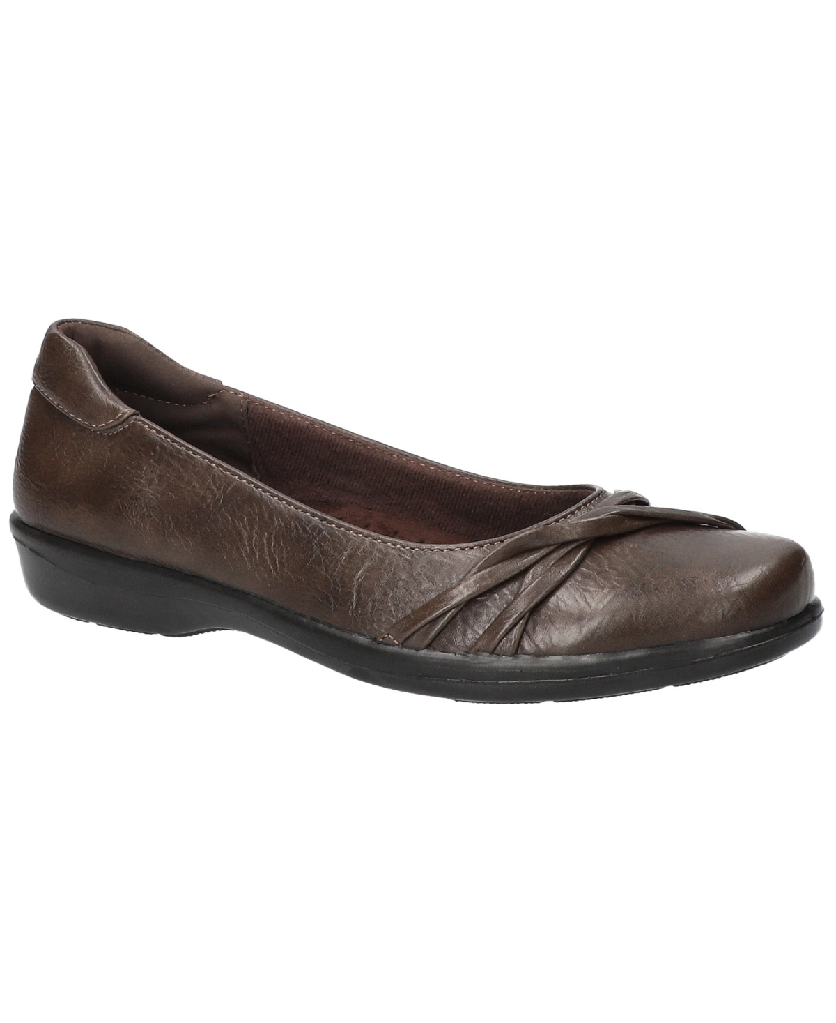 Click here for Easy Street Womens Paulie Slip-On Flats - Brown prices
